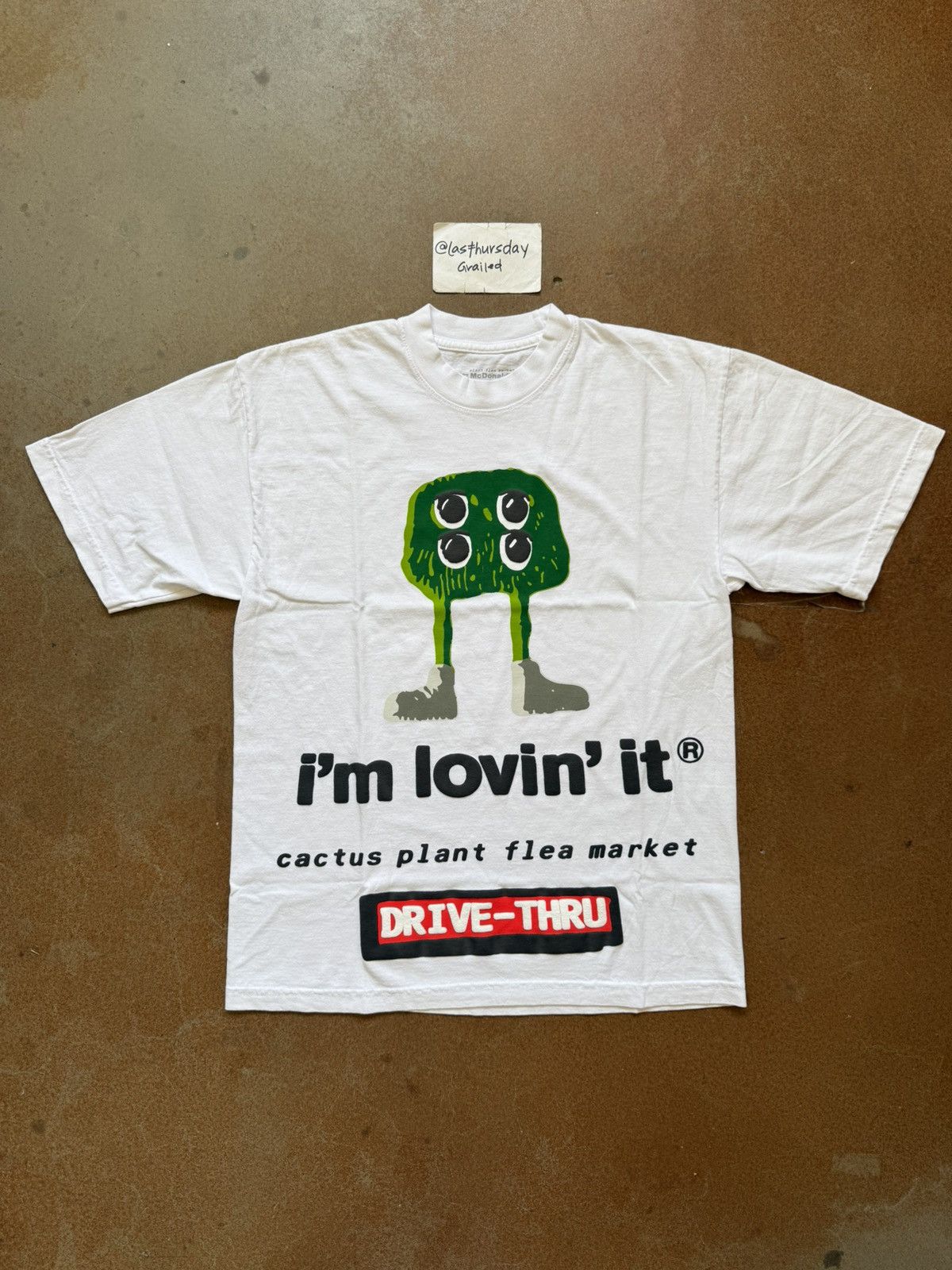 Cactus Plant Flea Market CPFM x McDonald’s Fry Guy Tee White Large ...
