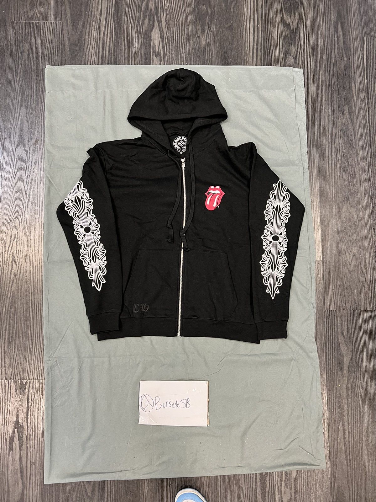 Chrome Hearts Chrome Hearts Rolling Stones Red Black Zip-Up | Grailed