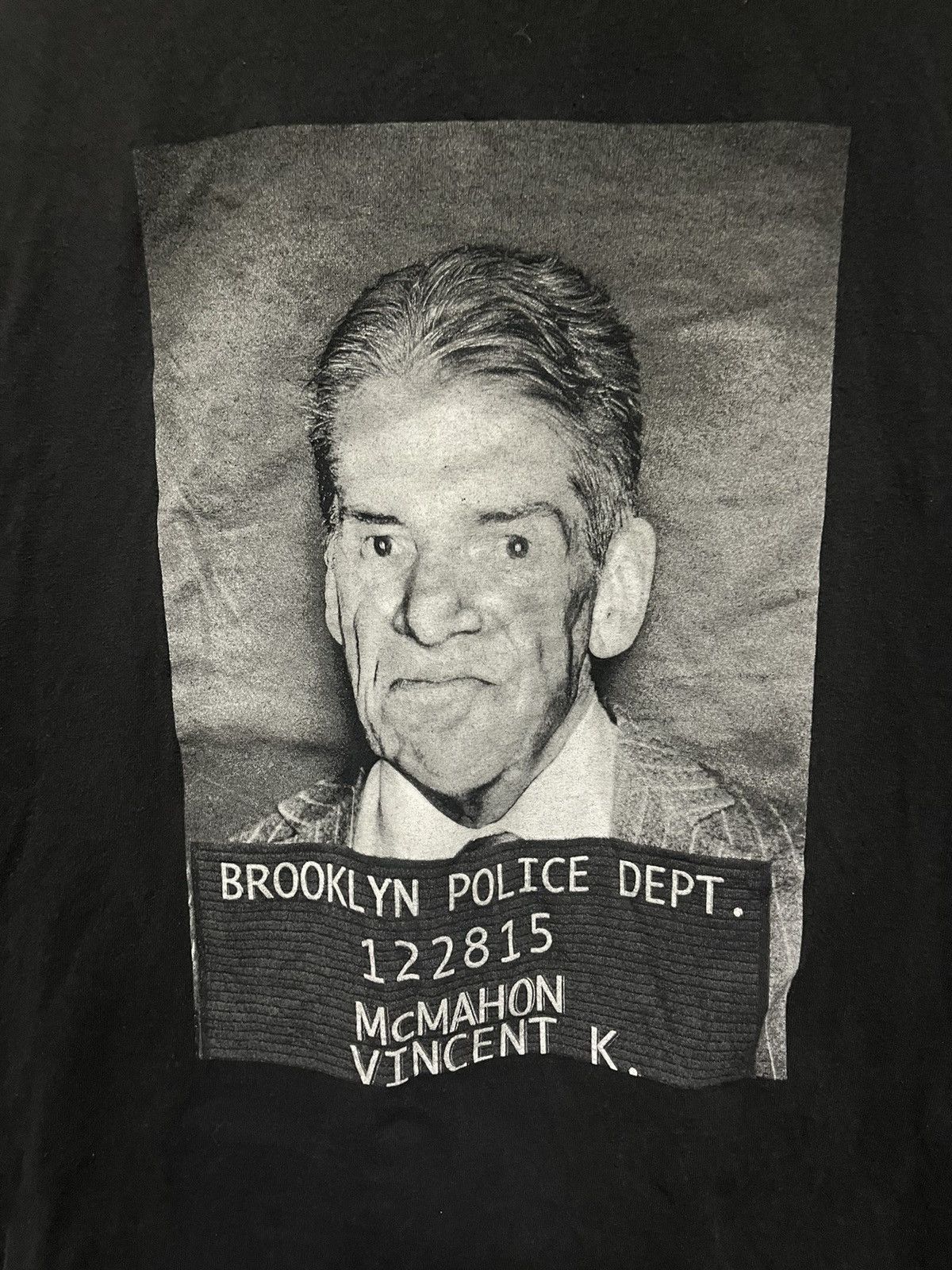 Vintage Crazy Y2K Vince McMahon Mugshot Tee Shirt WWE Wrestling | Grailed
