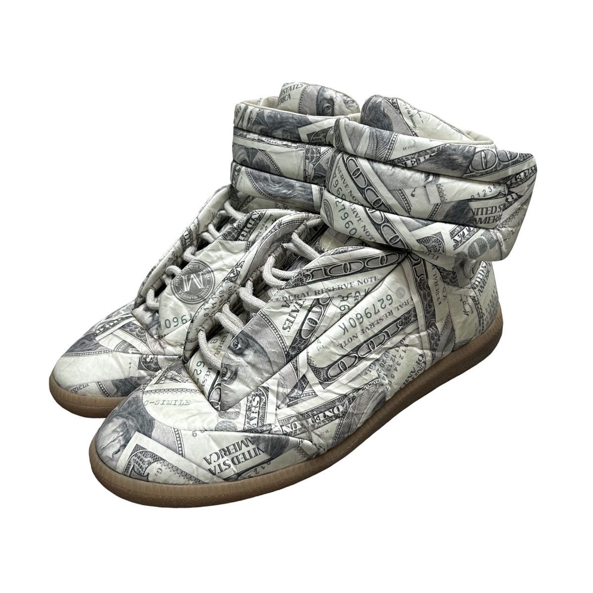 Maison Margiela Maison Margiela Future Dollar Bill Money Print Sneakers ...