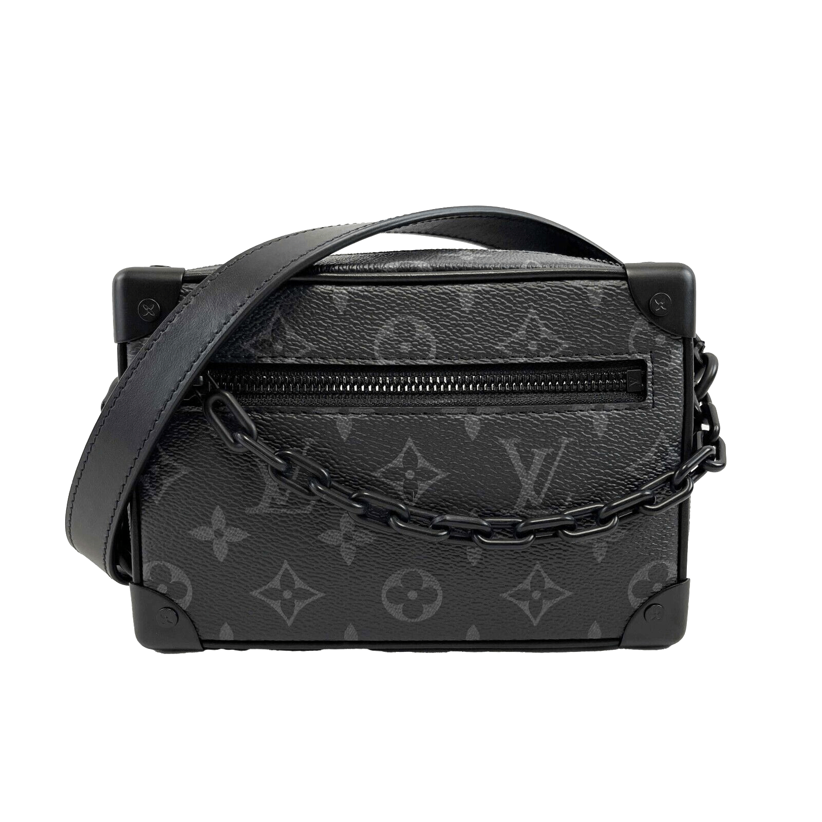 Louis Vuitton LOUIS VUITTON Excellent Mini Soft Trunk Monogram Eclipse ...