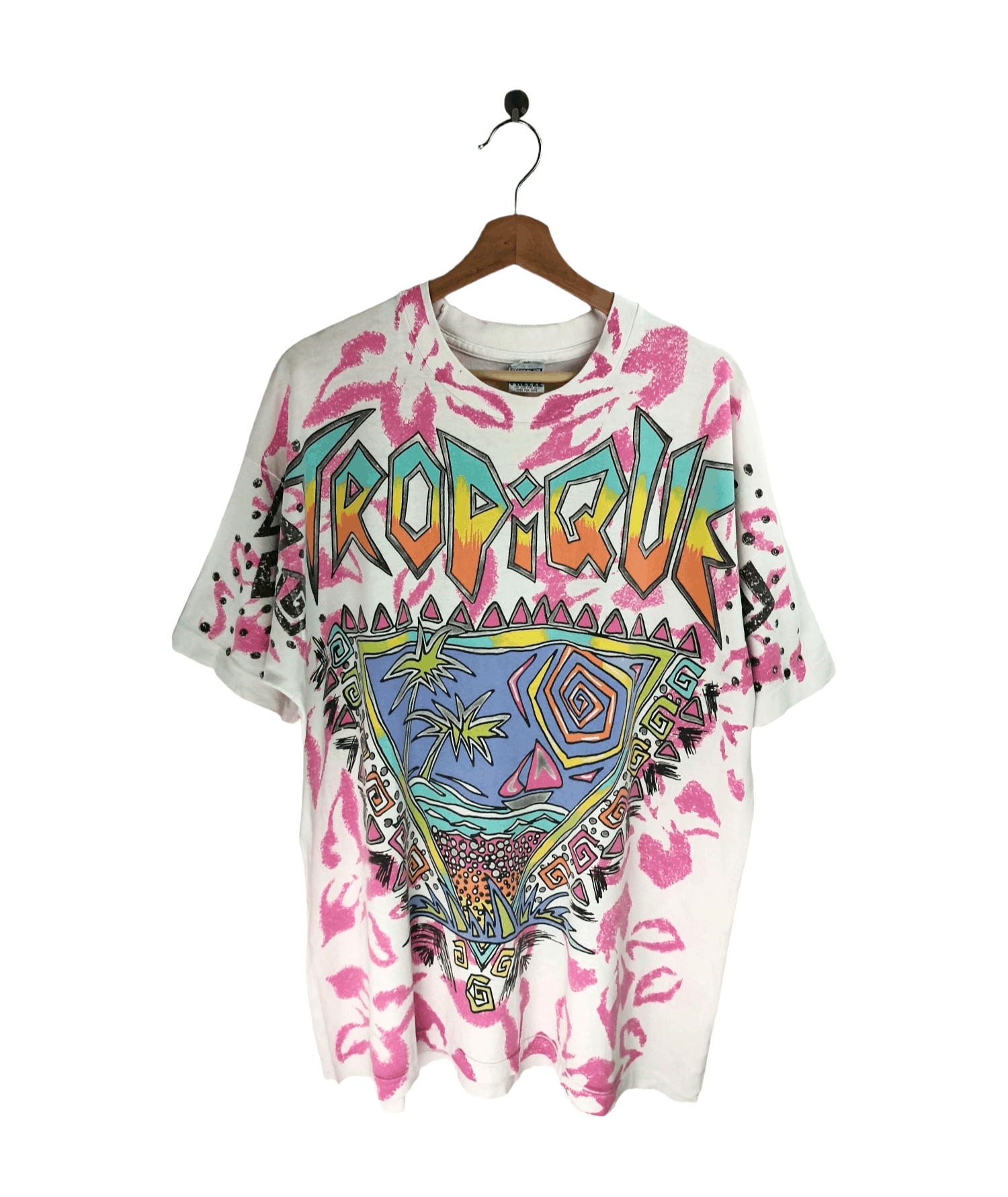 Art × Very Rare × Vintage VINTAGE 90'S TROPIQUE AOP VERY RARE TEE ...