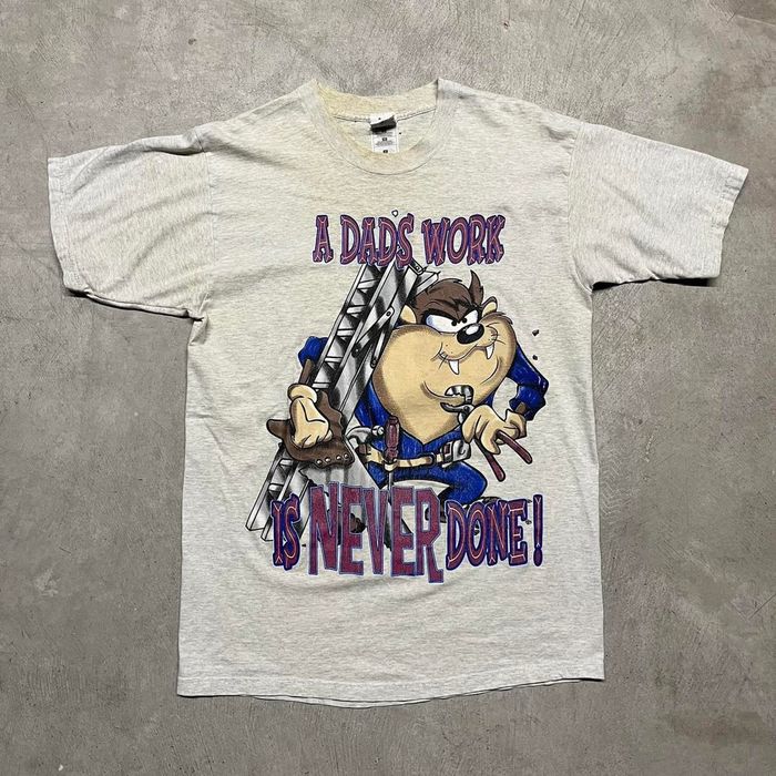 Warner Bros Vintage 90s Taz Looney Tunes "Dad" Tshirt | Grailed