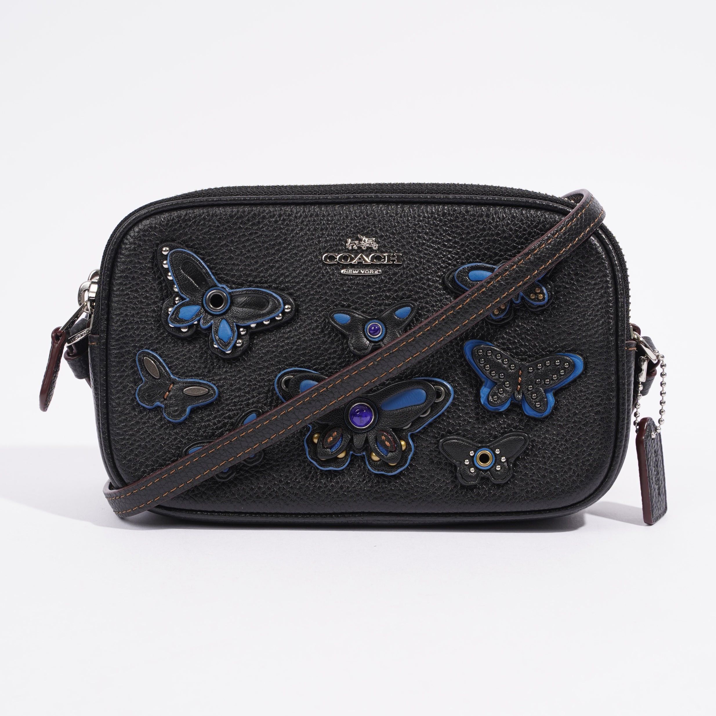 Coach Coach Butterfly Applique Black / Blue Butterfly Leather | Grailed
