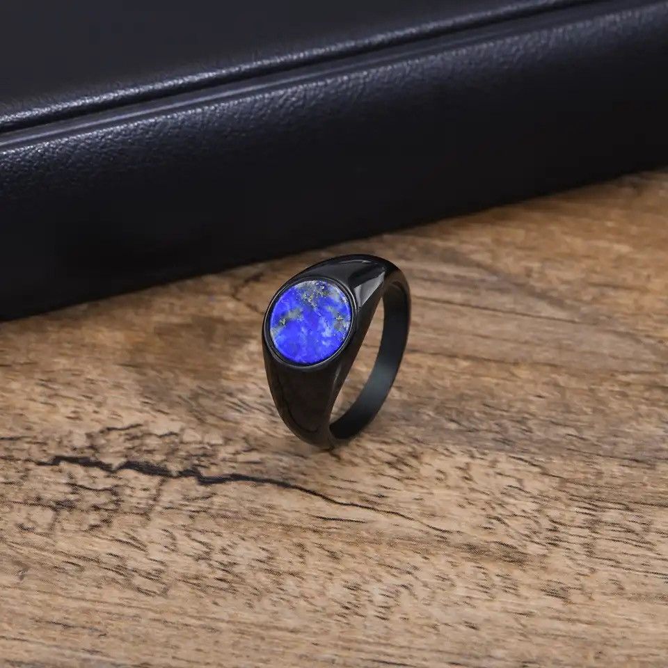 Brand New Blue Stone Signet Ring | Grailed