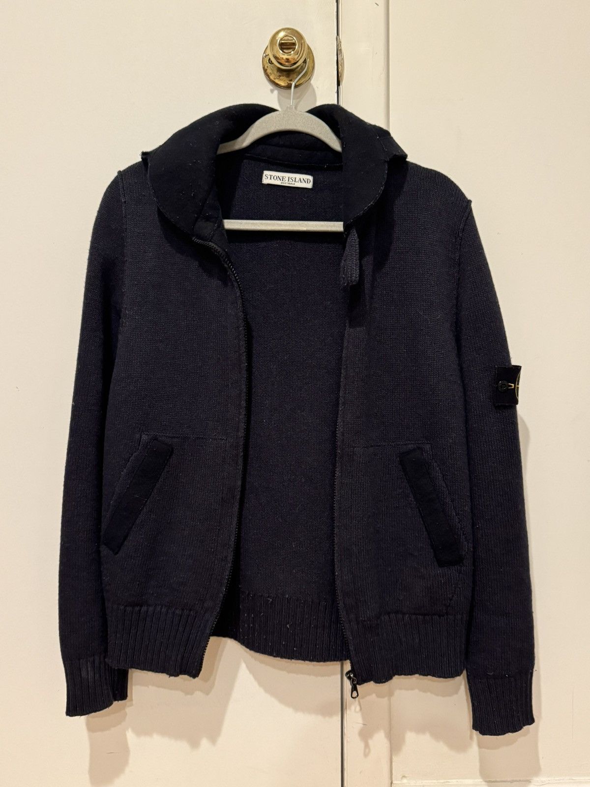 Stone Island Stone Island AW09 Hooded Zip-Up Knit Cardigan | Grailed