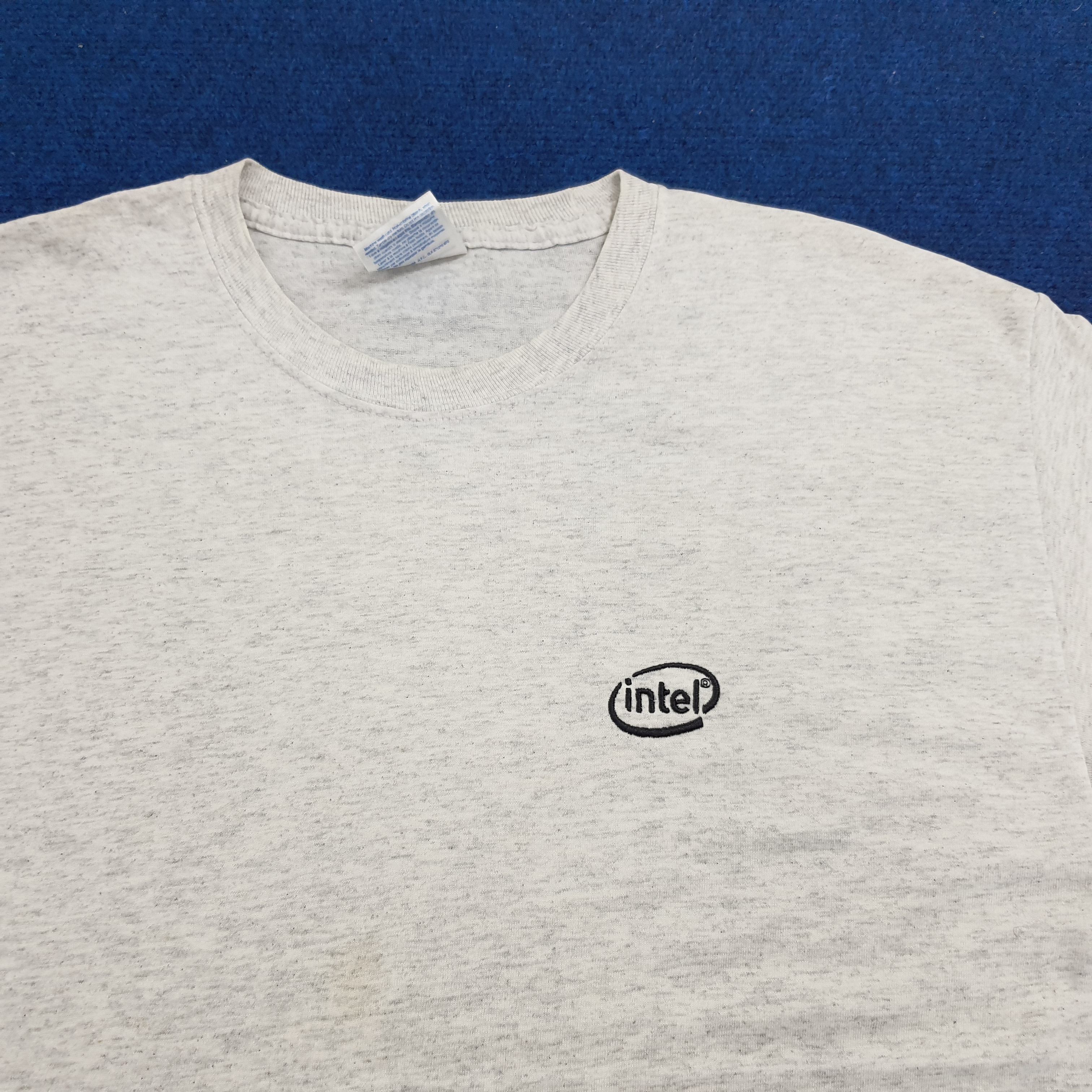 Microsoft INTEL Microsoft Small Logo Tshirt | Grailed