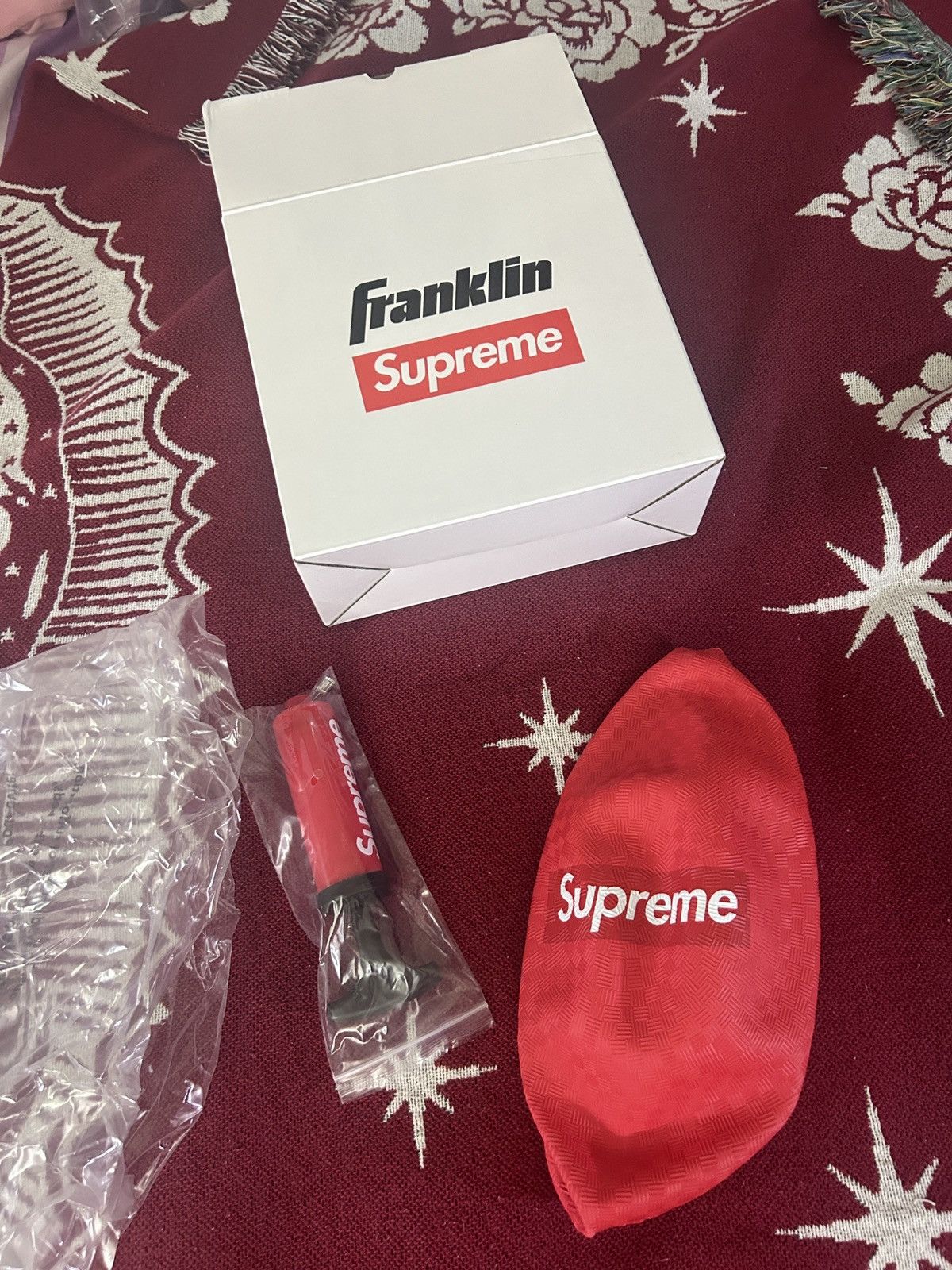 Supreme 2 supreme x Franklin dodgeballs white and red bundle | Grailed