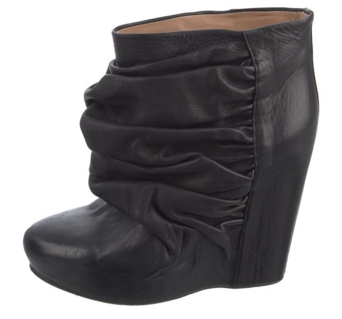 Maison Margiela Maison Margiela Wedge Slouch Black Boots | Grailed