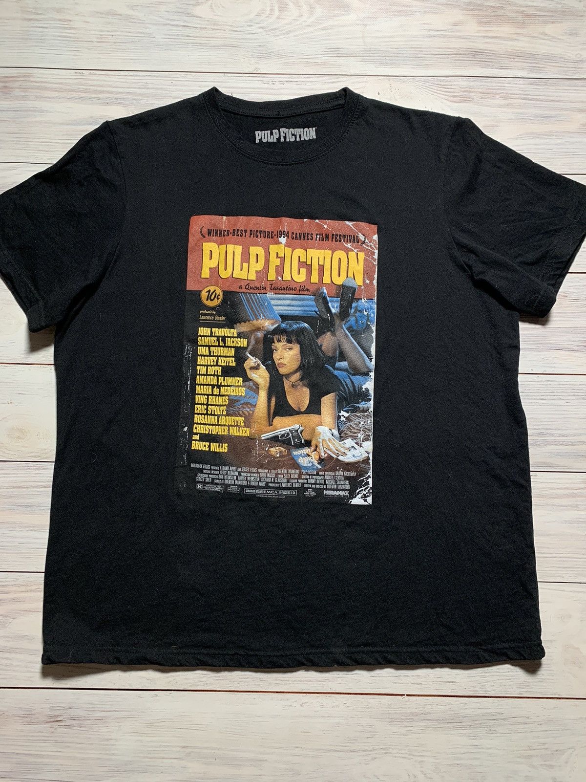 Japanese Brand Pulp Fiction vintage film merch big central logo | Grailed