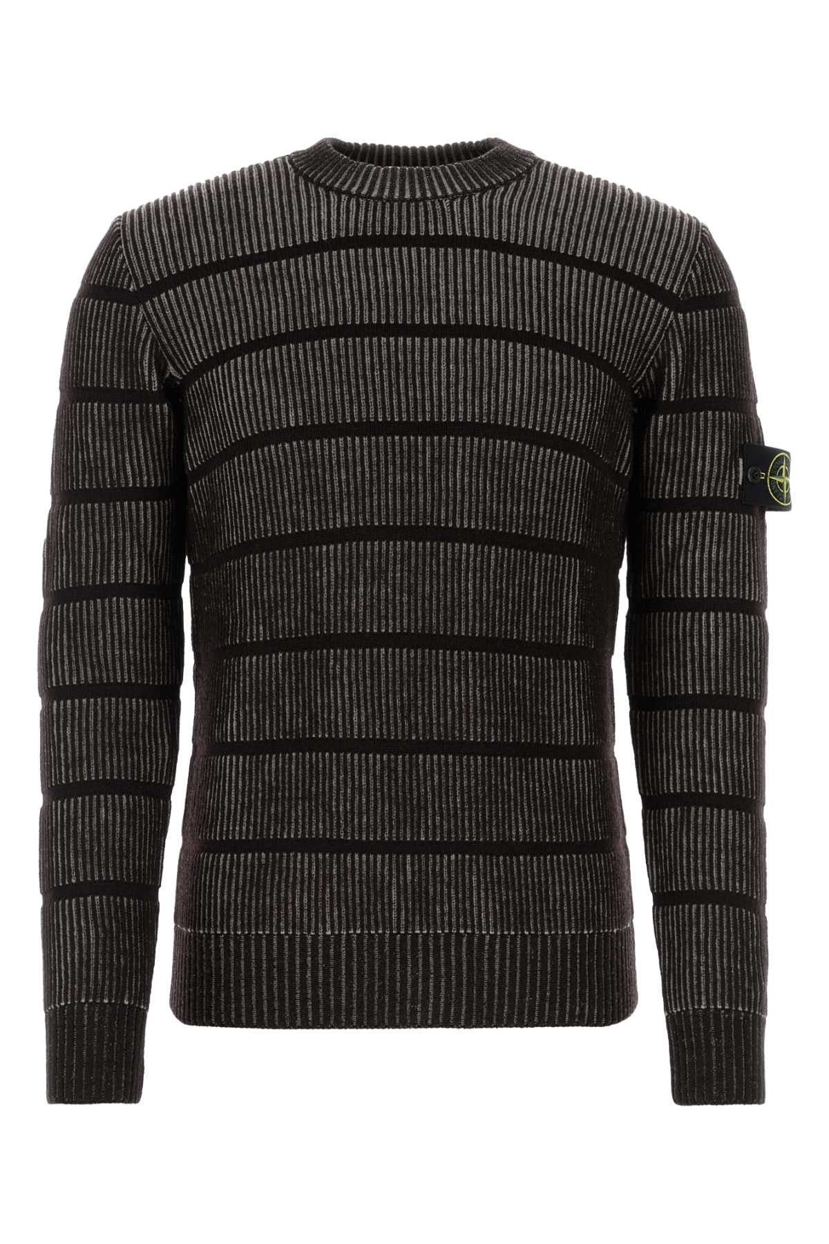 Stone Island Embroidered Virgin Wool Blend Sweater | Grailed