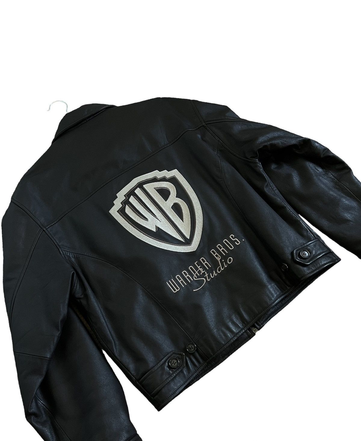 Vintage × Warner Bros Vintage 1997 Warner Bros Studios Leather Jacket ...