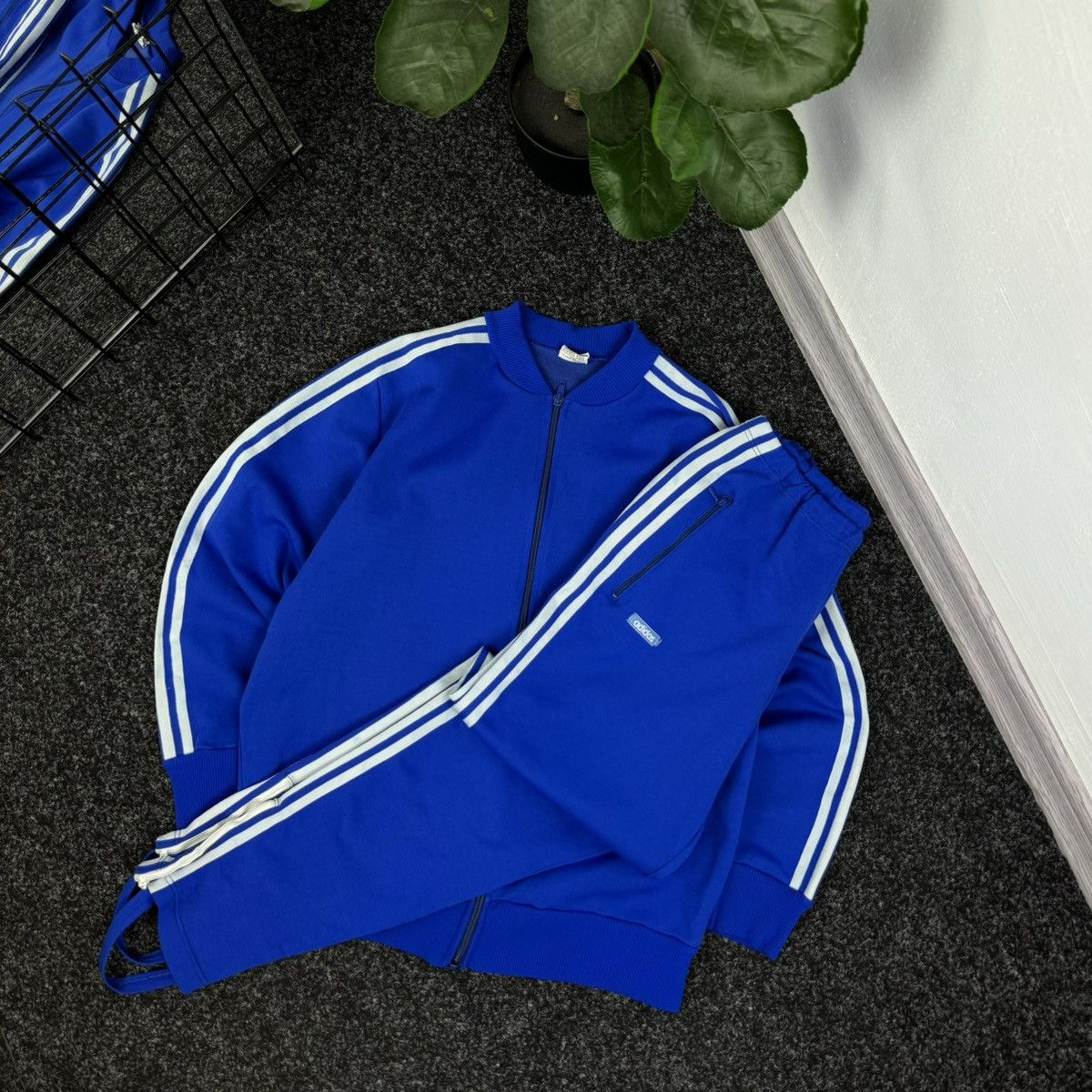 Adidas × Archival Clothing × Vintage VINTAGE 1970s Adidas West Germany Blue Track Suit Jacket ...