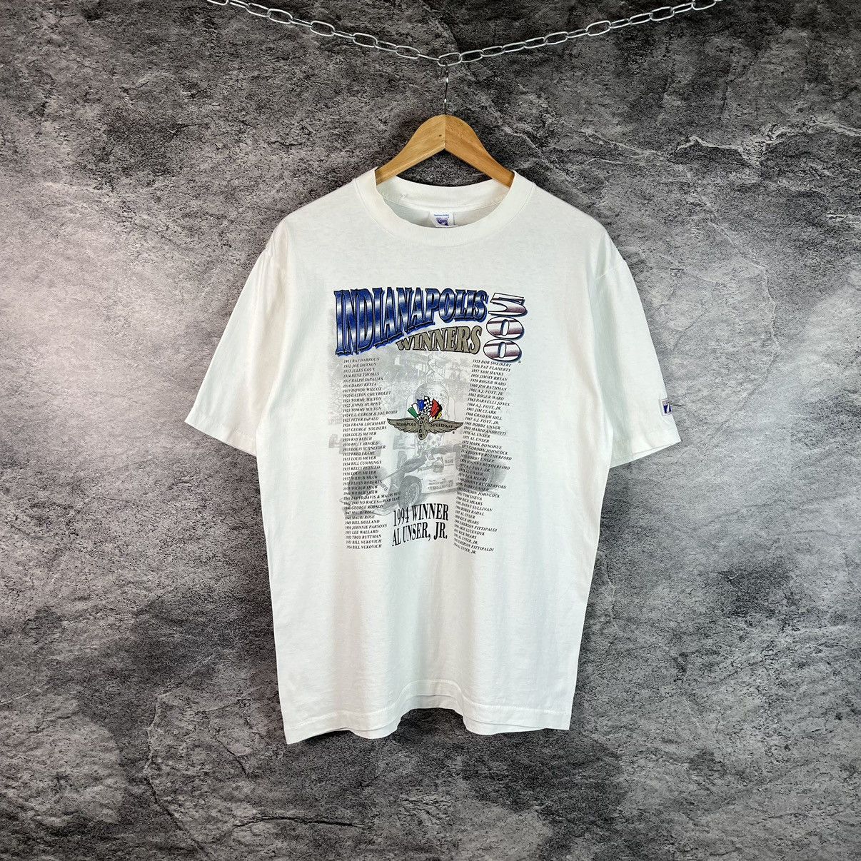 Vintage Indianapolis 500 Winners 1994 Logo 7 Vintage Racing T-Shirt ...