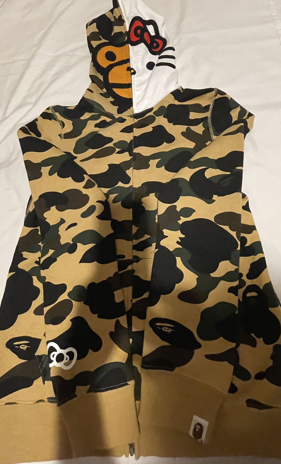 Bape Baby Milo x Sanrio Hello Kitty Full Zip Hoodie | Grailed