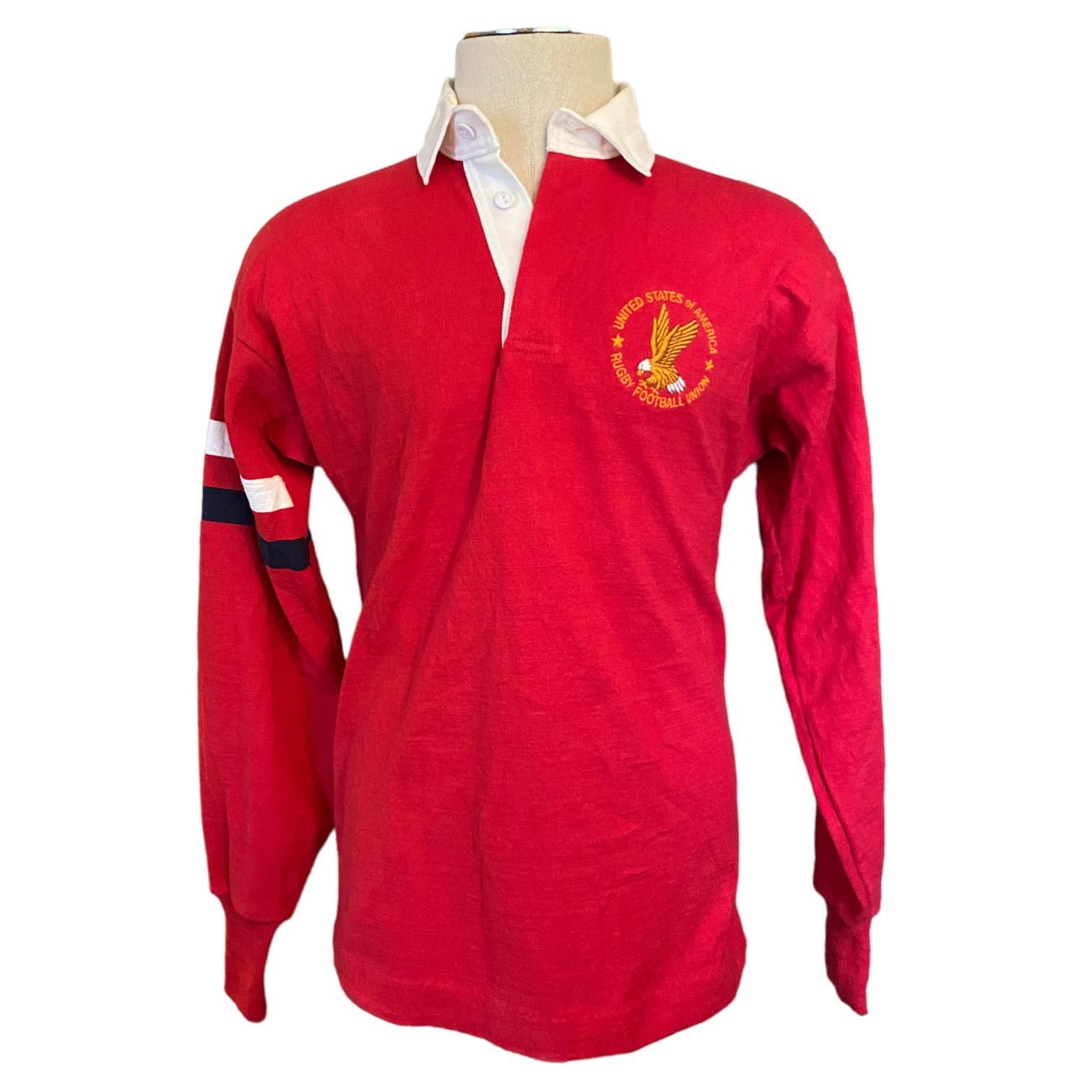 Lands End EUC Lands' End Vintage Cotton United States Rugby Shirt Med ...