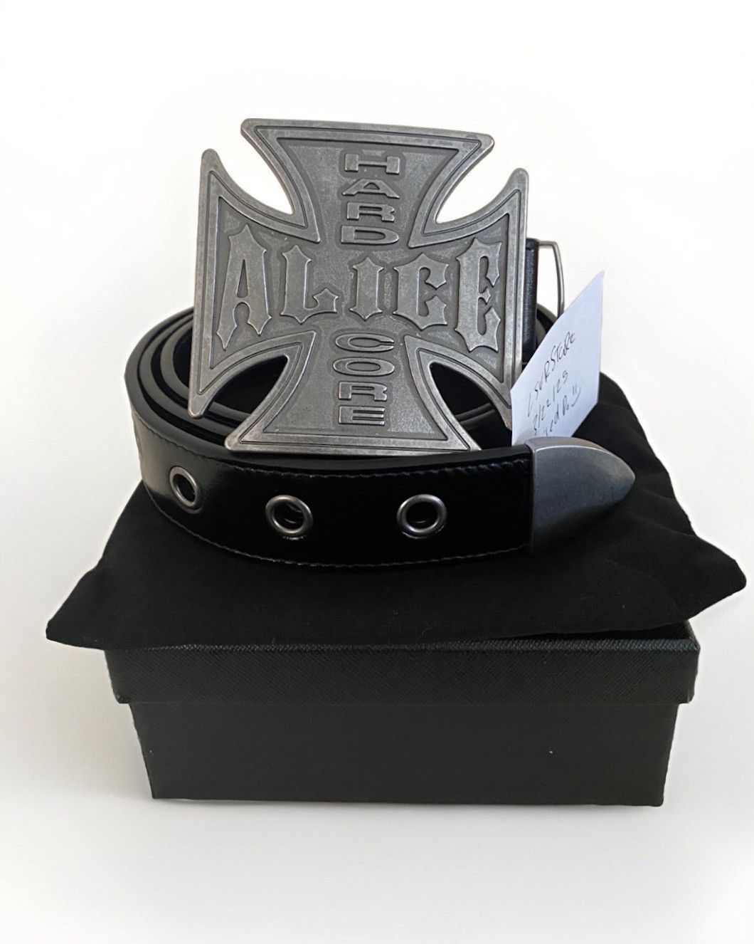 Alice Hollywood Alice Hollywood Blistered Chopper Belt Black/ Silver OS ...