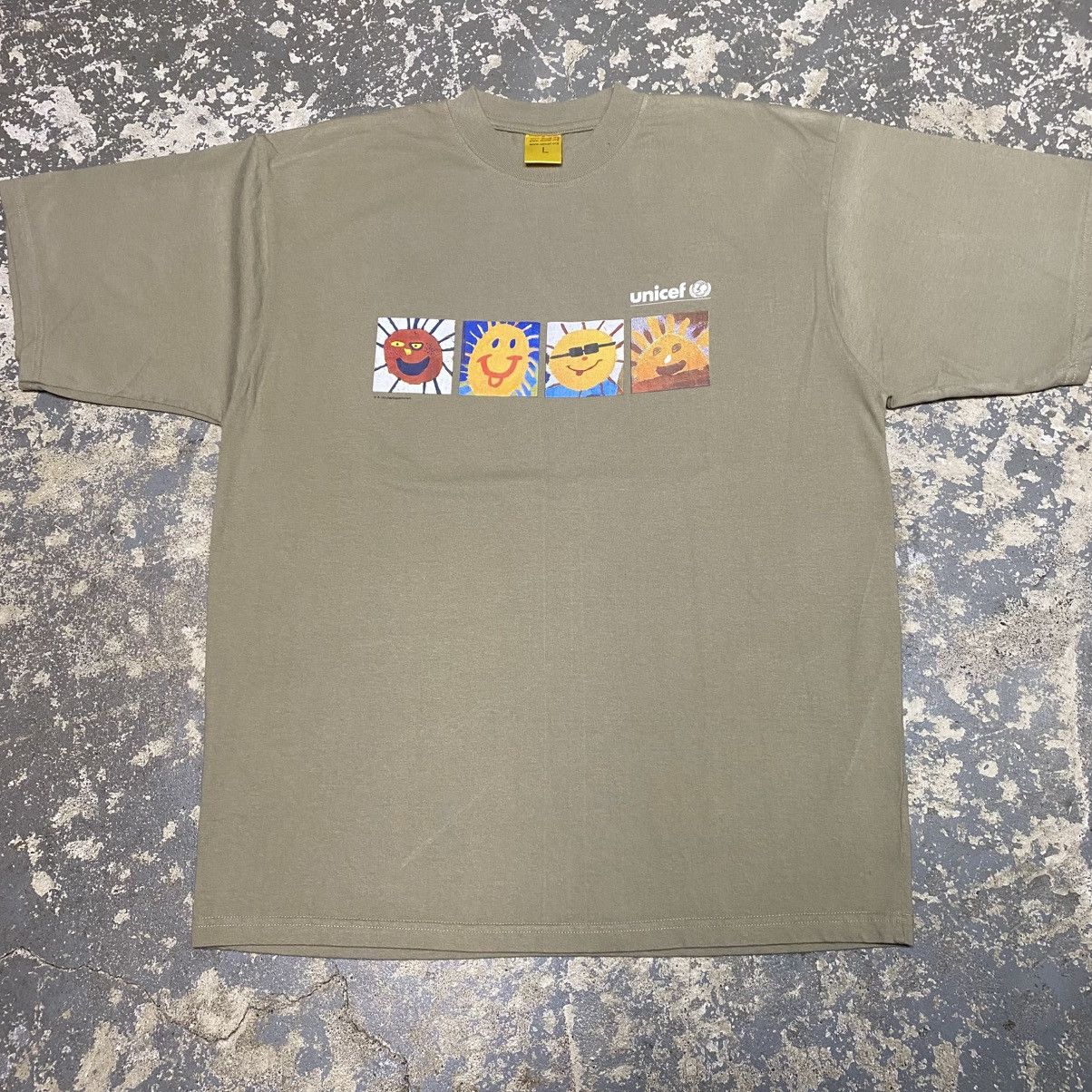 Supreme × Vintage Vintage Unicef Smiley Face Art Box Logo Tshirt | Grailed