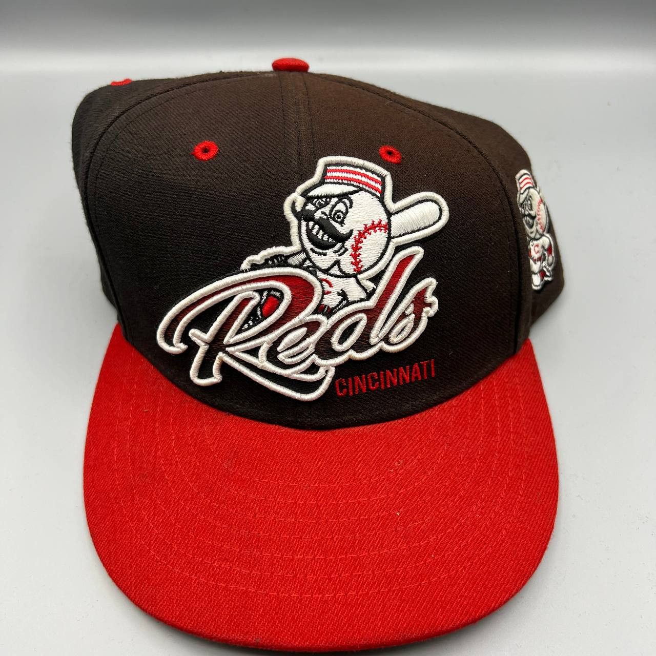 47 Brand Cincinnati Reds MLB 47 Brand Hat Snap back Cap Brown Red Men ...