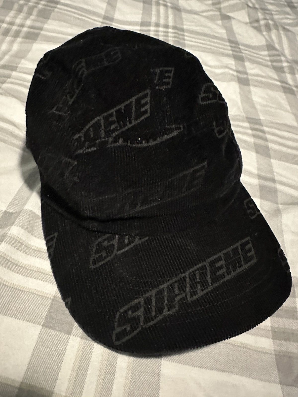 Supreme Black Supreme 5 panel hat $60 | Grailed