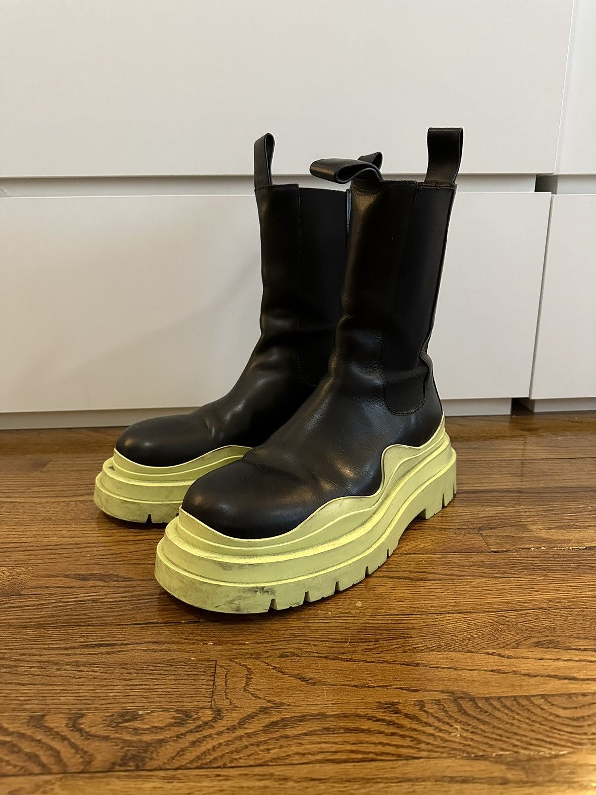 Bottega Veneta Tire Boot ‘Seagrass’ | Grailed