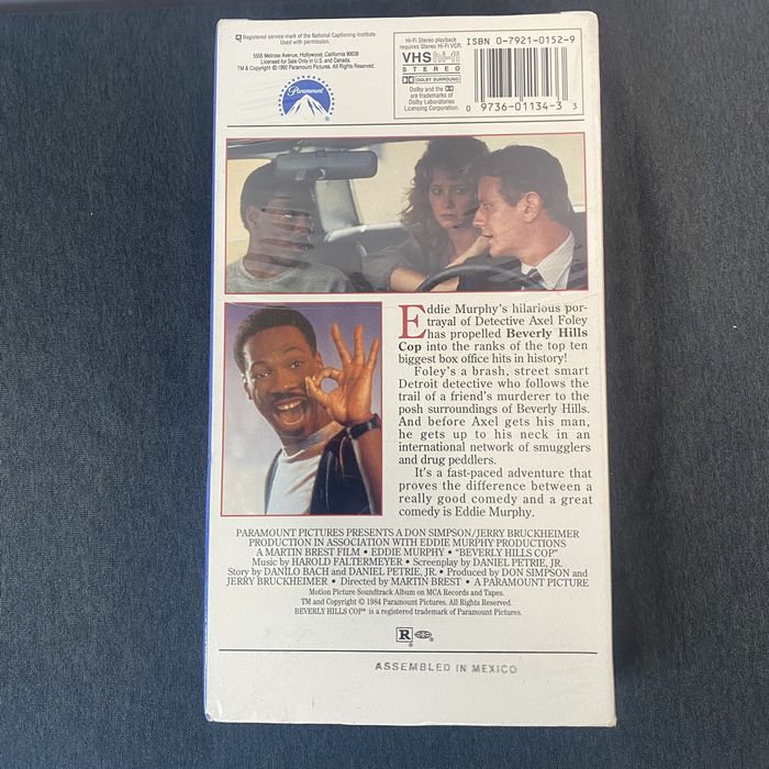 Vintage Beverly Hills Cop - VHS - Eddie Murphy Comedy - Brand New | Grailed