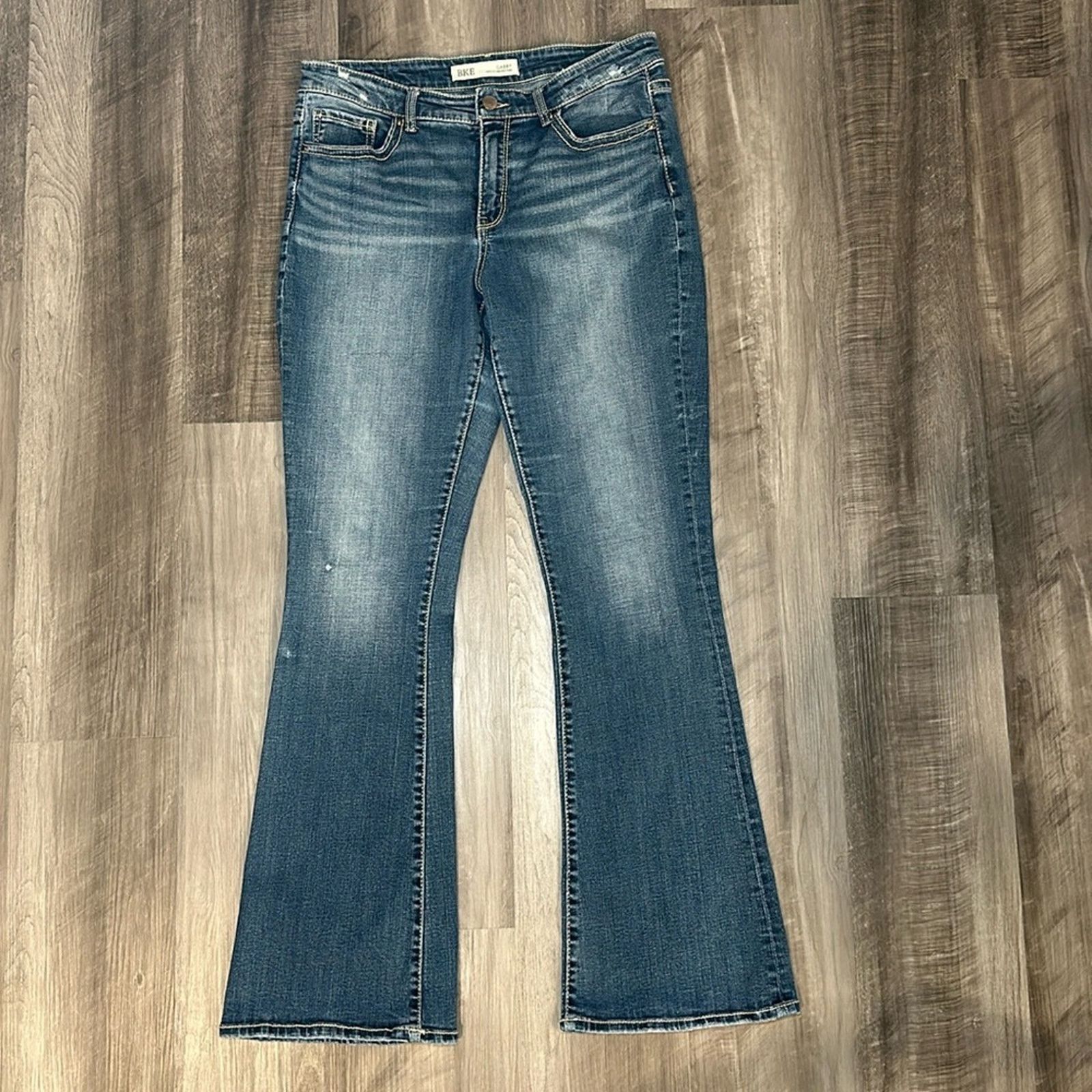 Bke BKE Gabby Curvy High Rise Flare Jeans - 30 | Grailed