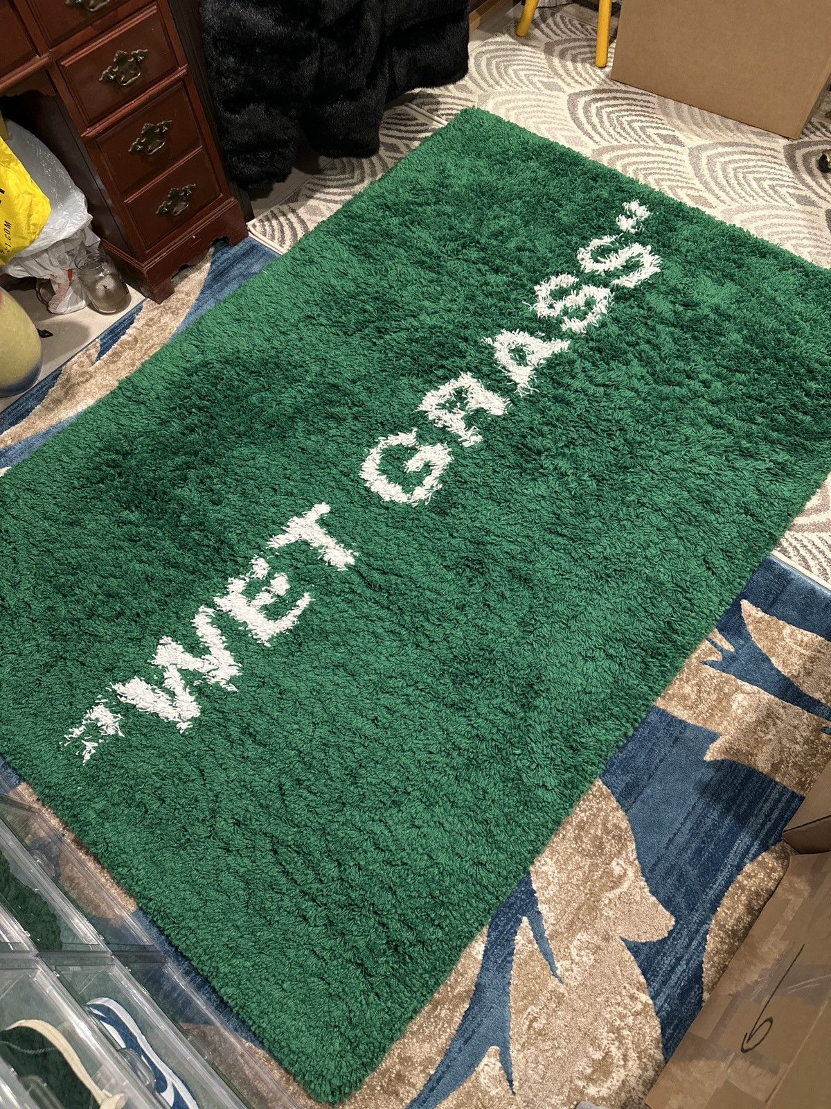 Ikea × Virgil Abloh VIRGIL ABLOH x IKEA MARKERAD “WET GRASS” Rug 195 x ...