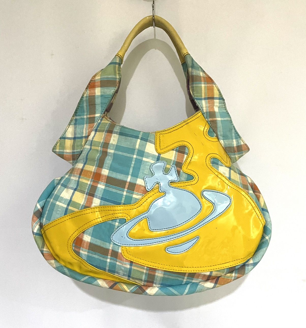 Vivienne Westwood Patent Giant Orb Checkered Tote Bag | Grailed
