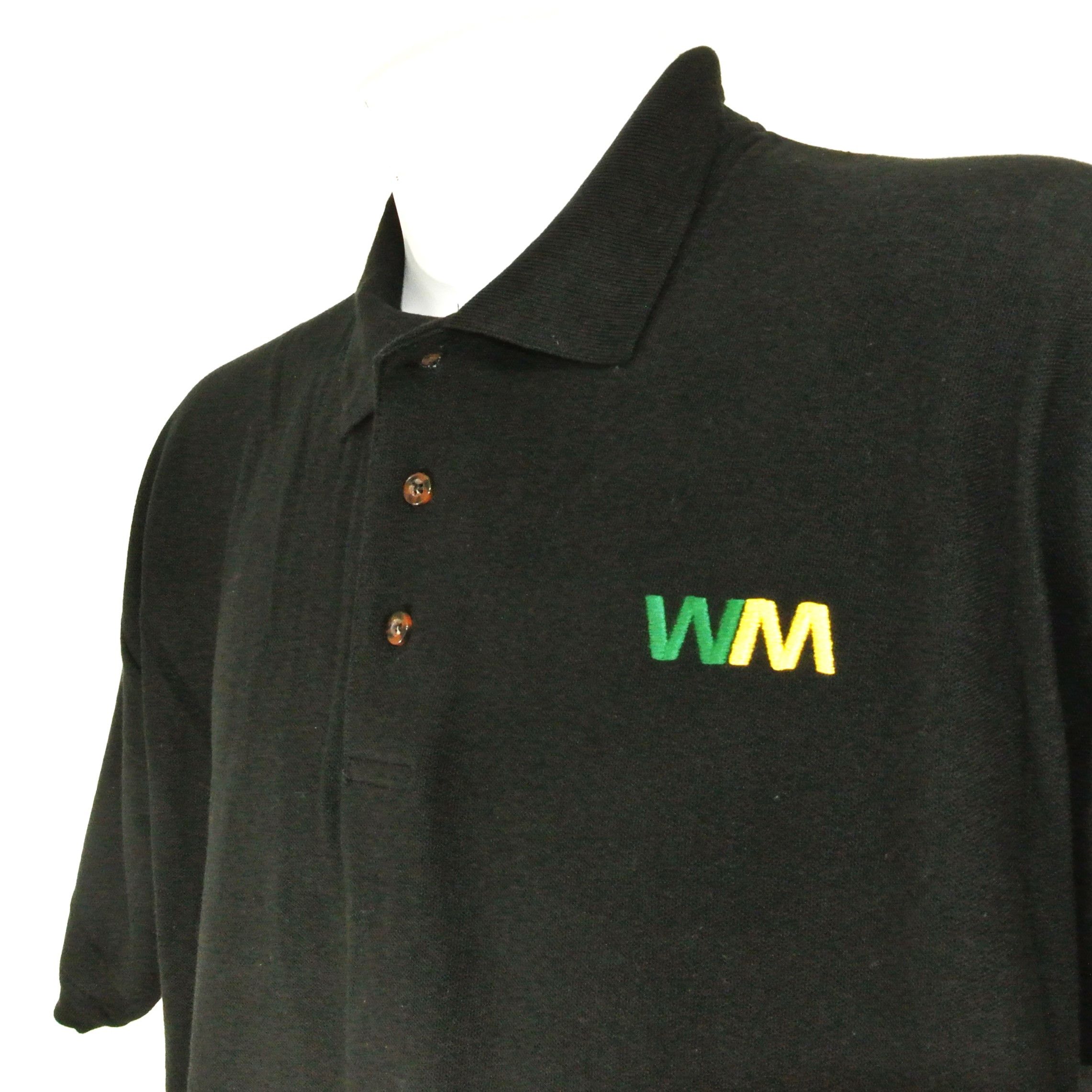 Mando WASTE MANAGEMENT Employee Uniform Black Polo Shirt | Grailed