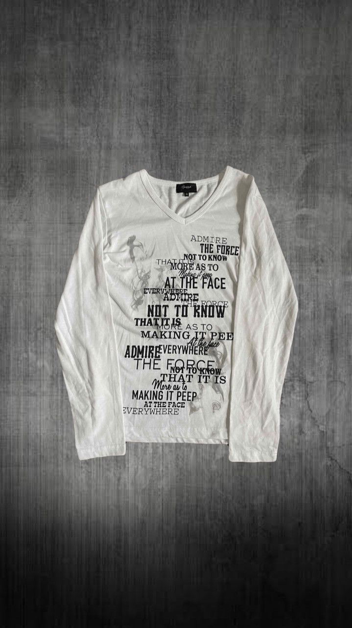 If Six Was Nine 2000s Japanese archive poem swag long sleeve | Grailed