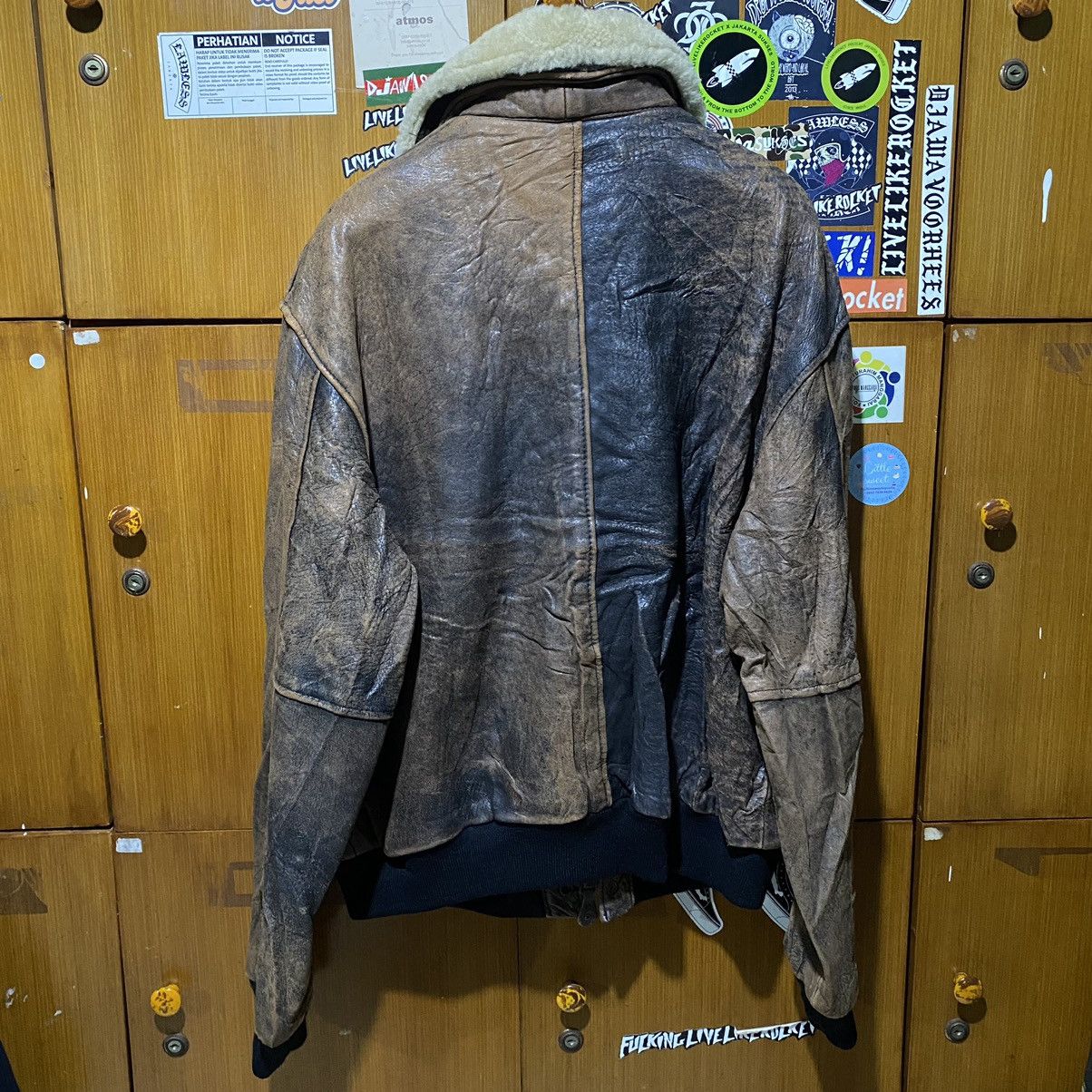 Vintage Atelier LTD flying bomber leather jacket | Grailed