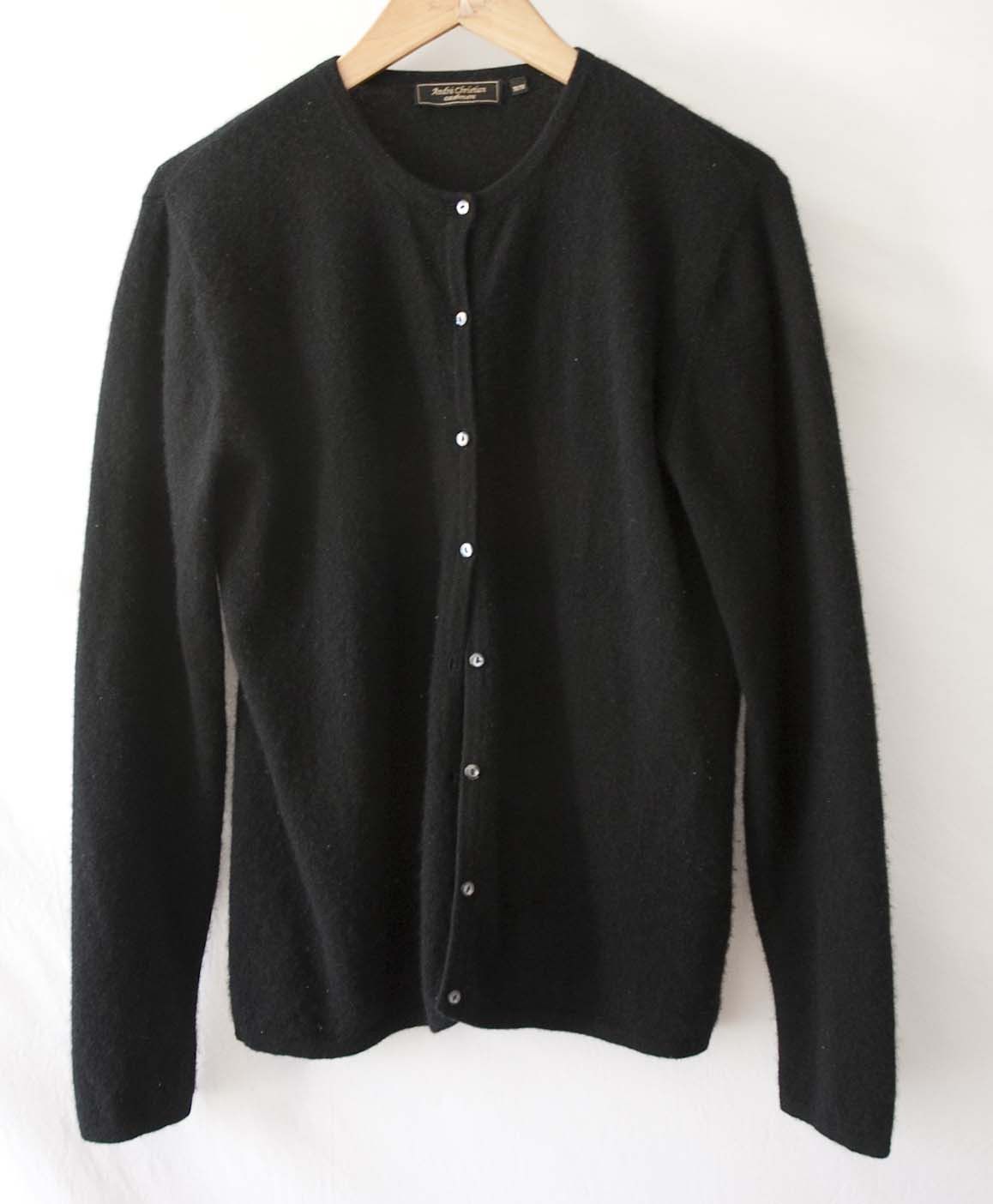 Other Andre Christian Sweater 100% Cashmere Women Size M Black | Grailed