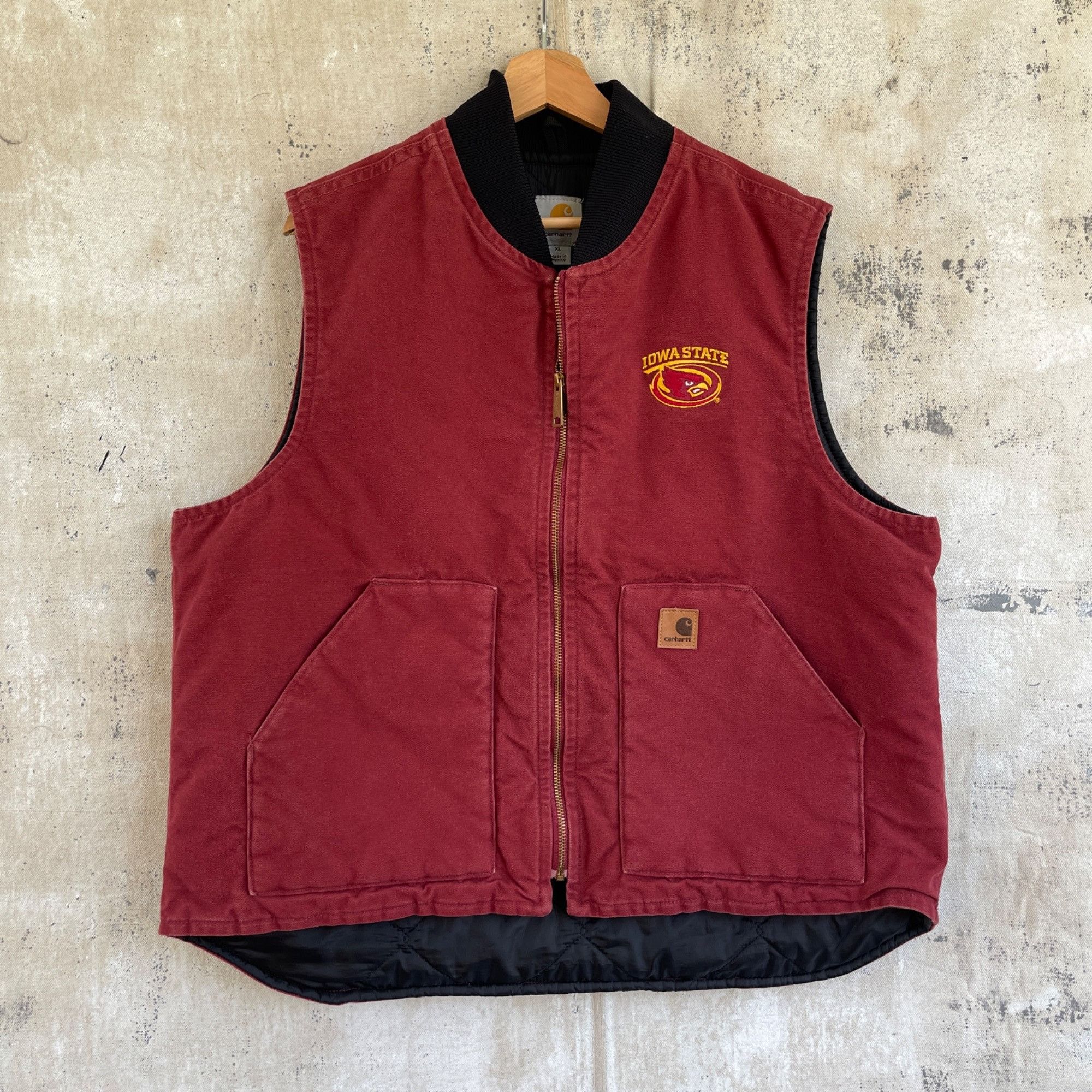 Vintage Carhartt Duck Canvas Vest Iowa State Logo | Grailed