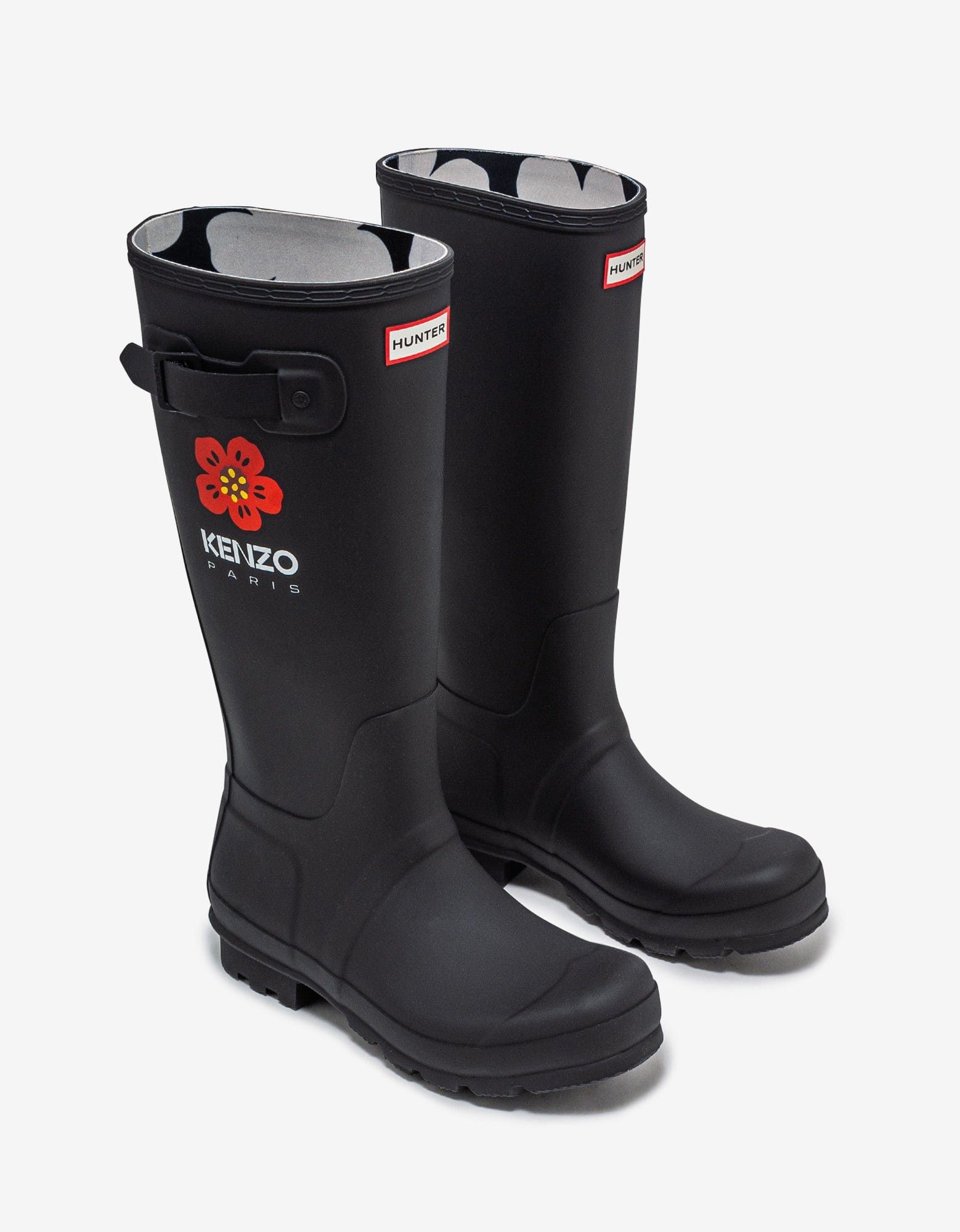 Kenzo Hunter Black Original Wellington Boots | Grailed
