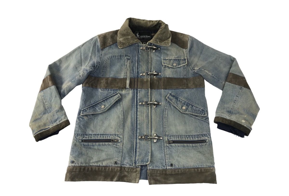 Japanese Brand × Streetwear × Vintage Rescue Squad Japan Denim Jacket ...