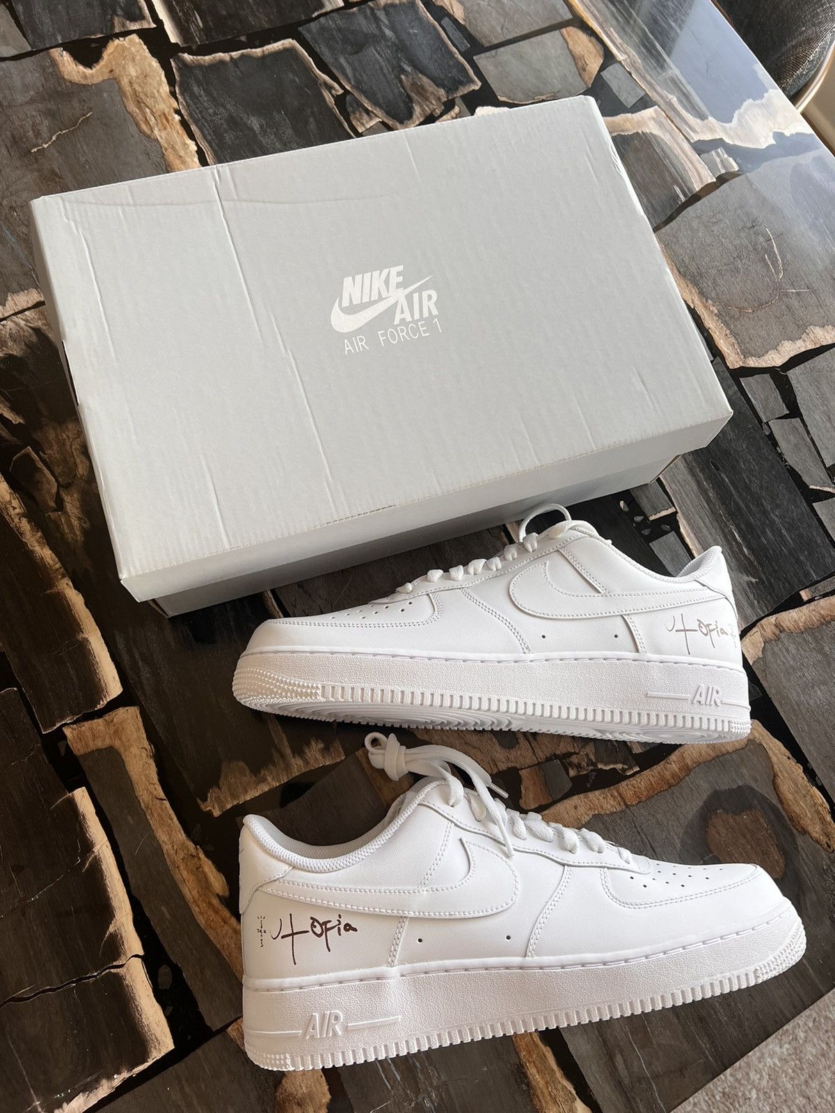 Nike Nike Travis Scott Air Force One “Utopia” White | Grailed