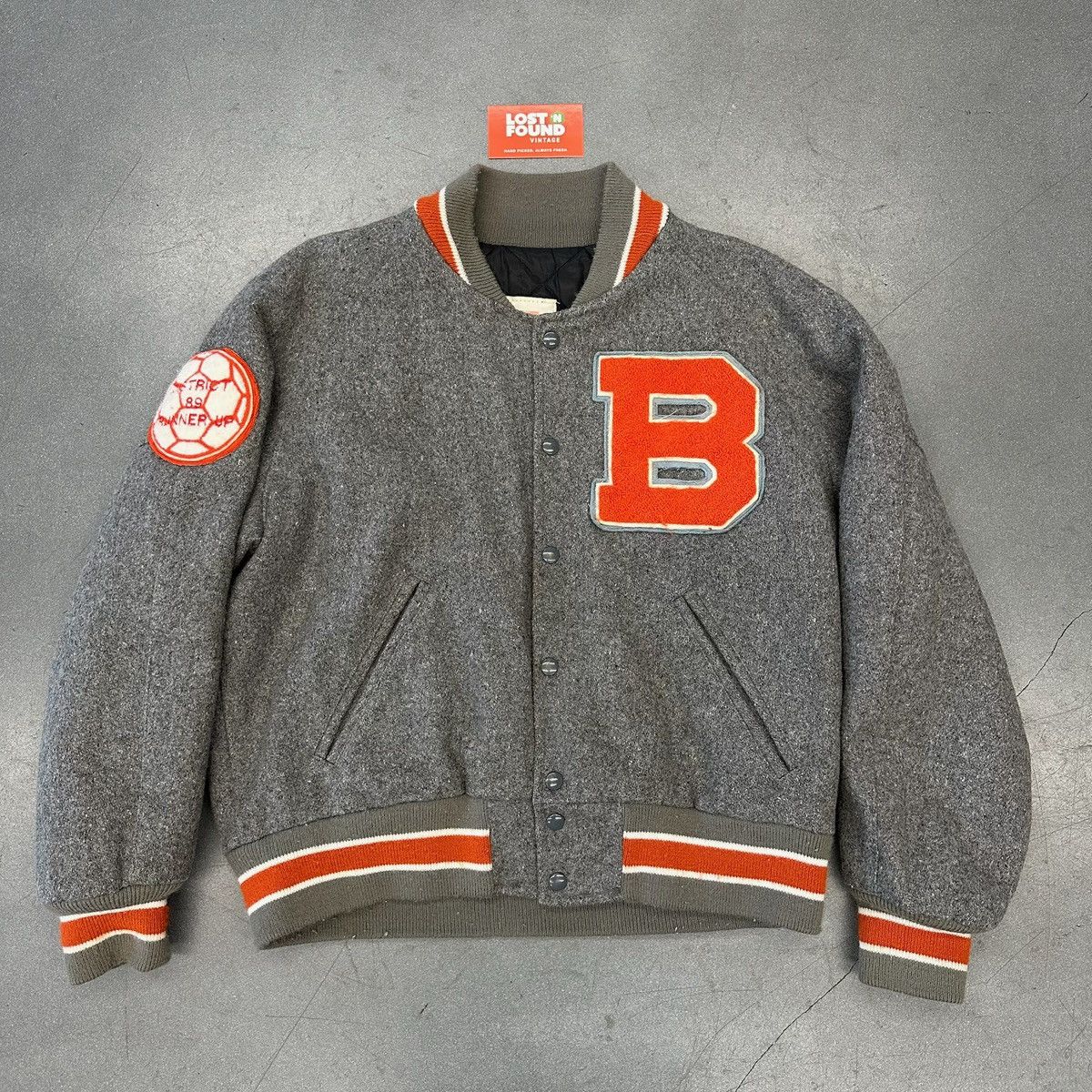 Vintage 1989 Vintage District Runner Up Varsity Letterman Jacket | Grailed