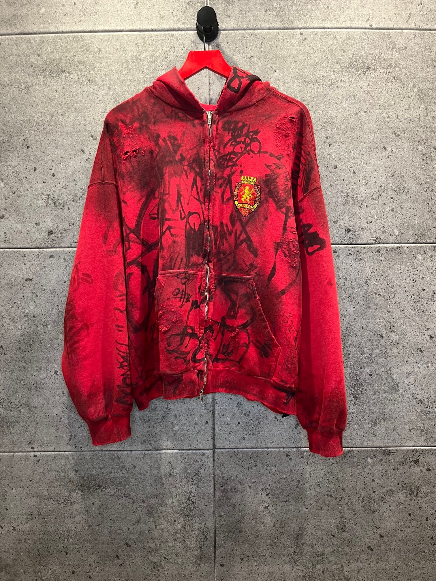 Balenciaga Balenciaga skater zip up hoodie | Grailed