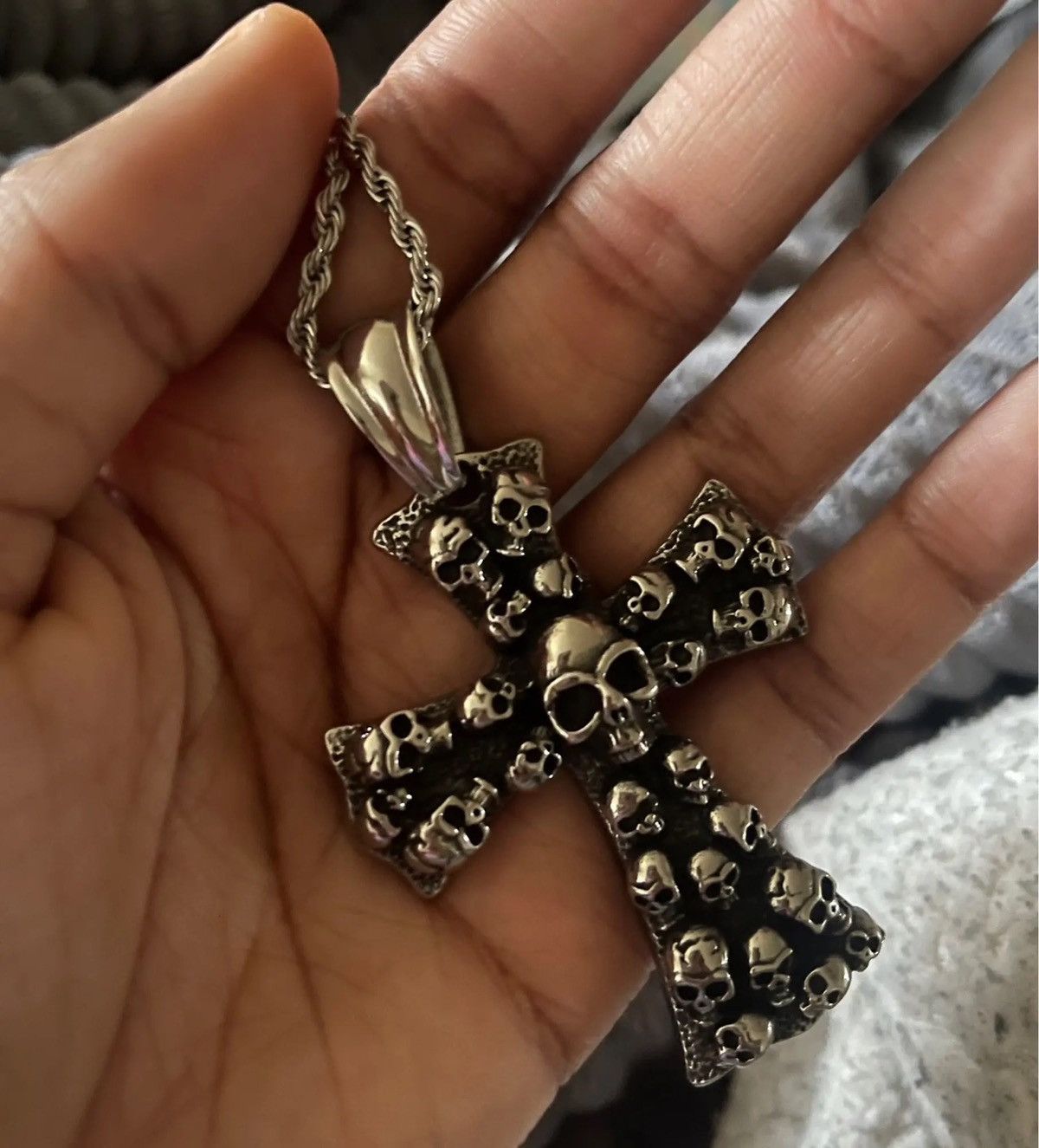 Skulls Huge Evil Cross | Grailed