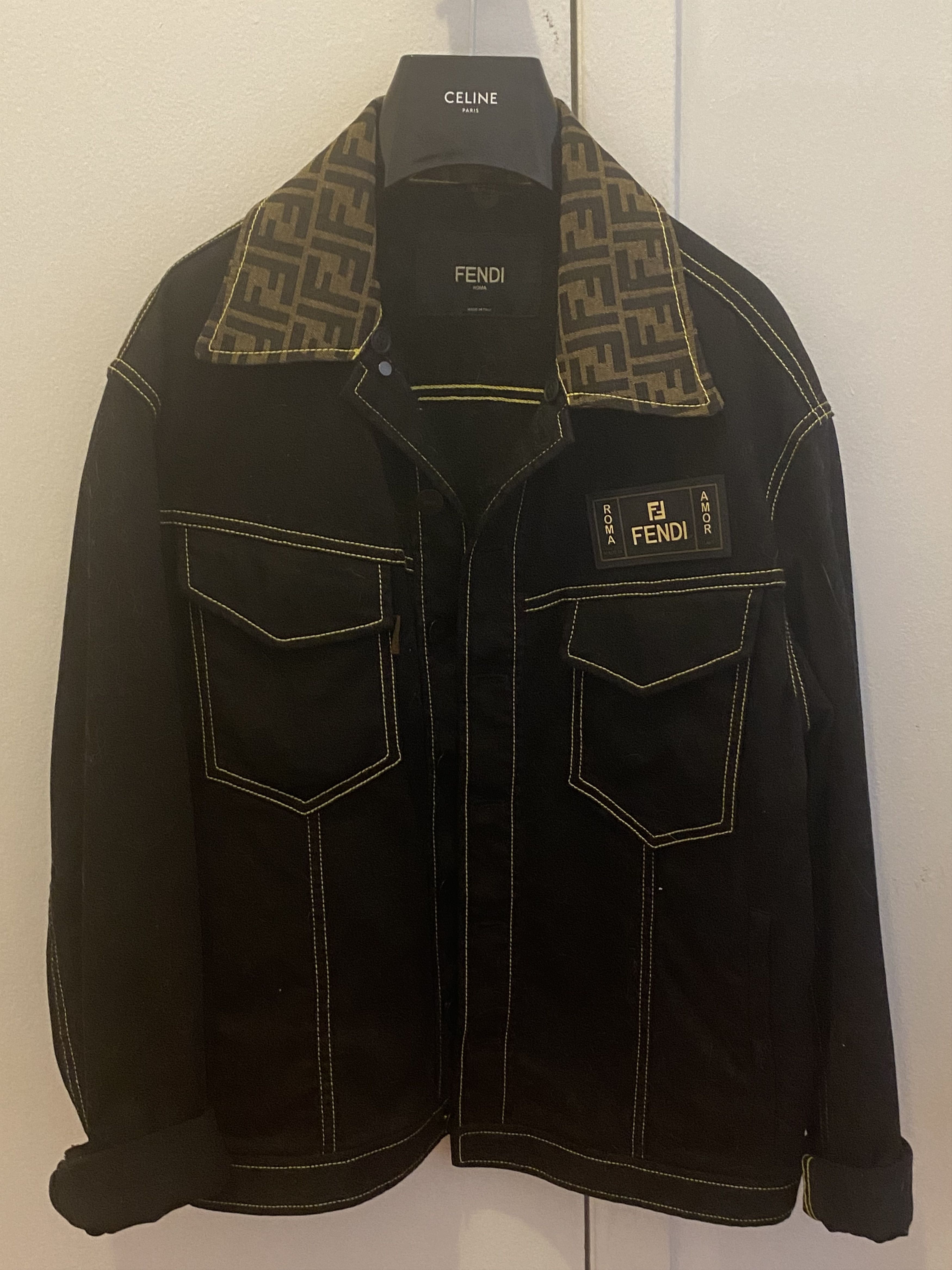 Fendi Fendi Monogram Denim Jacket | Grailed