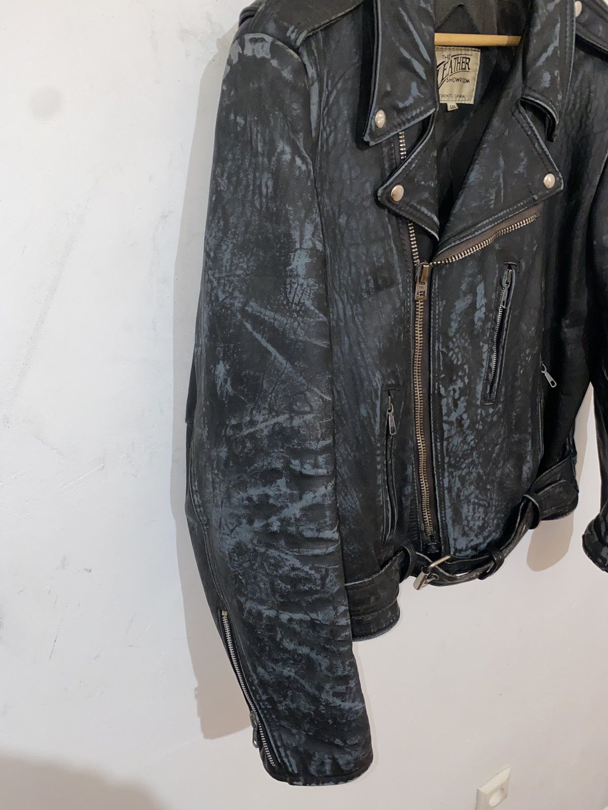 Leather Jacket × Rare × Vintage Rare Vintage True Punk Distressed ...
