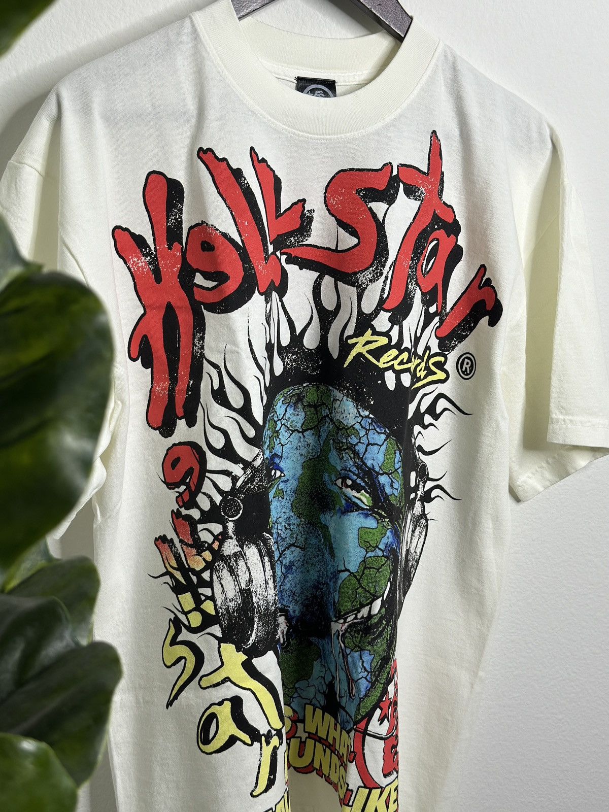 HELLSTAR Hellstar Studios Heaven on Earth Tee Off White | Grailed