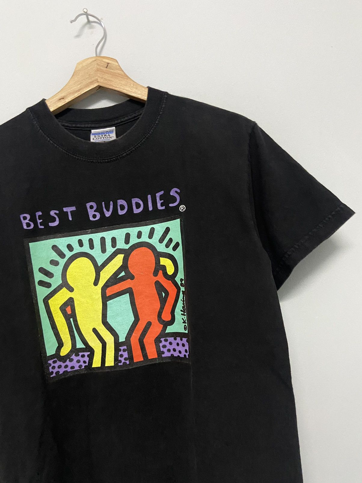 Keith Haring × Vintage Vintage Keith Haring 89 Best Buddies Art Pop ...