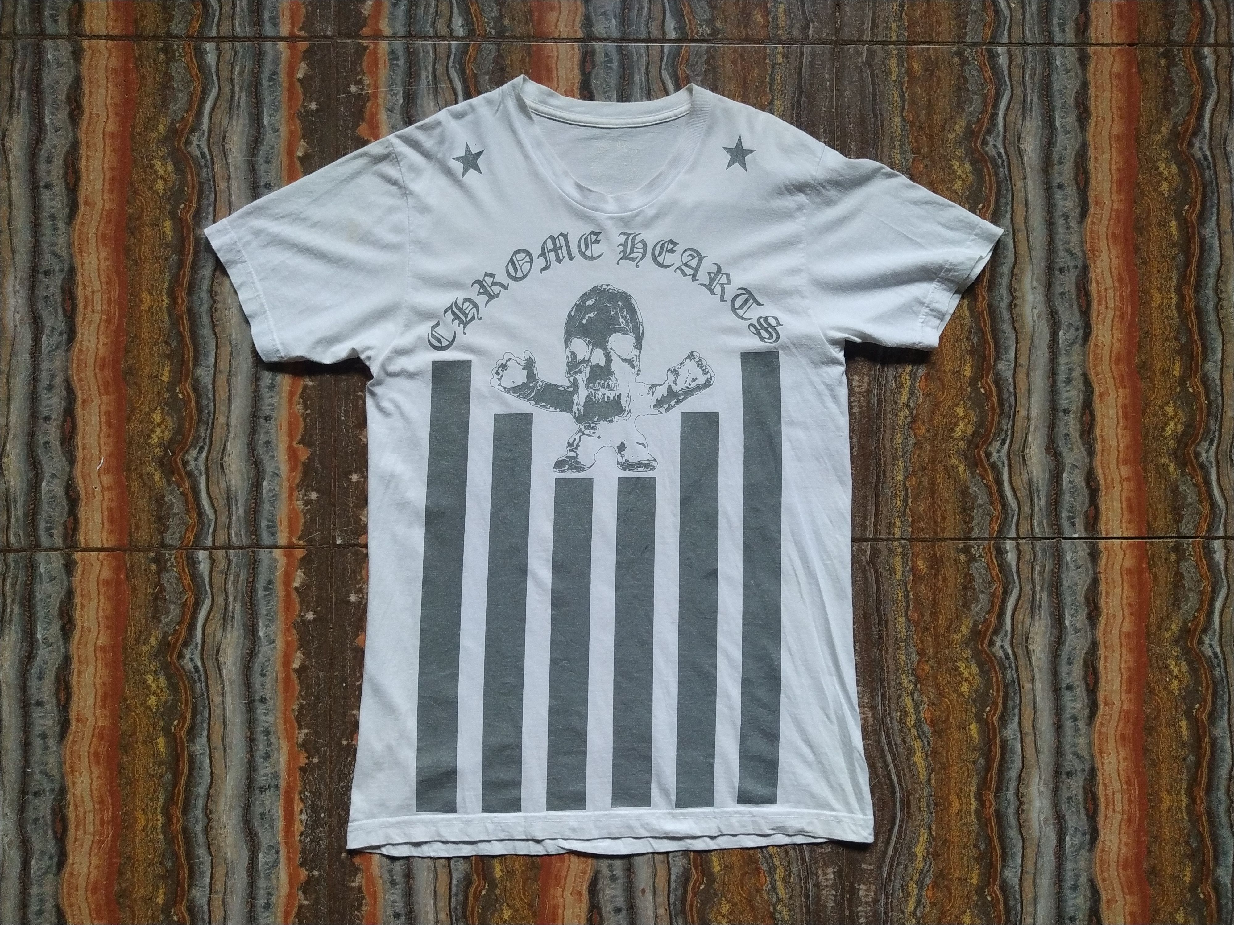 Chrome Hearts Chrome Hearts Joe Foti Skull in a Building Design Shirt ...