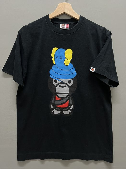 Bape Bape x Kaws Baby Milo Bendy Tee | Grailed