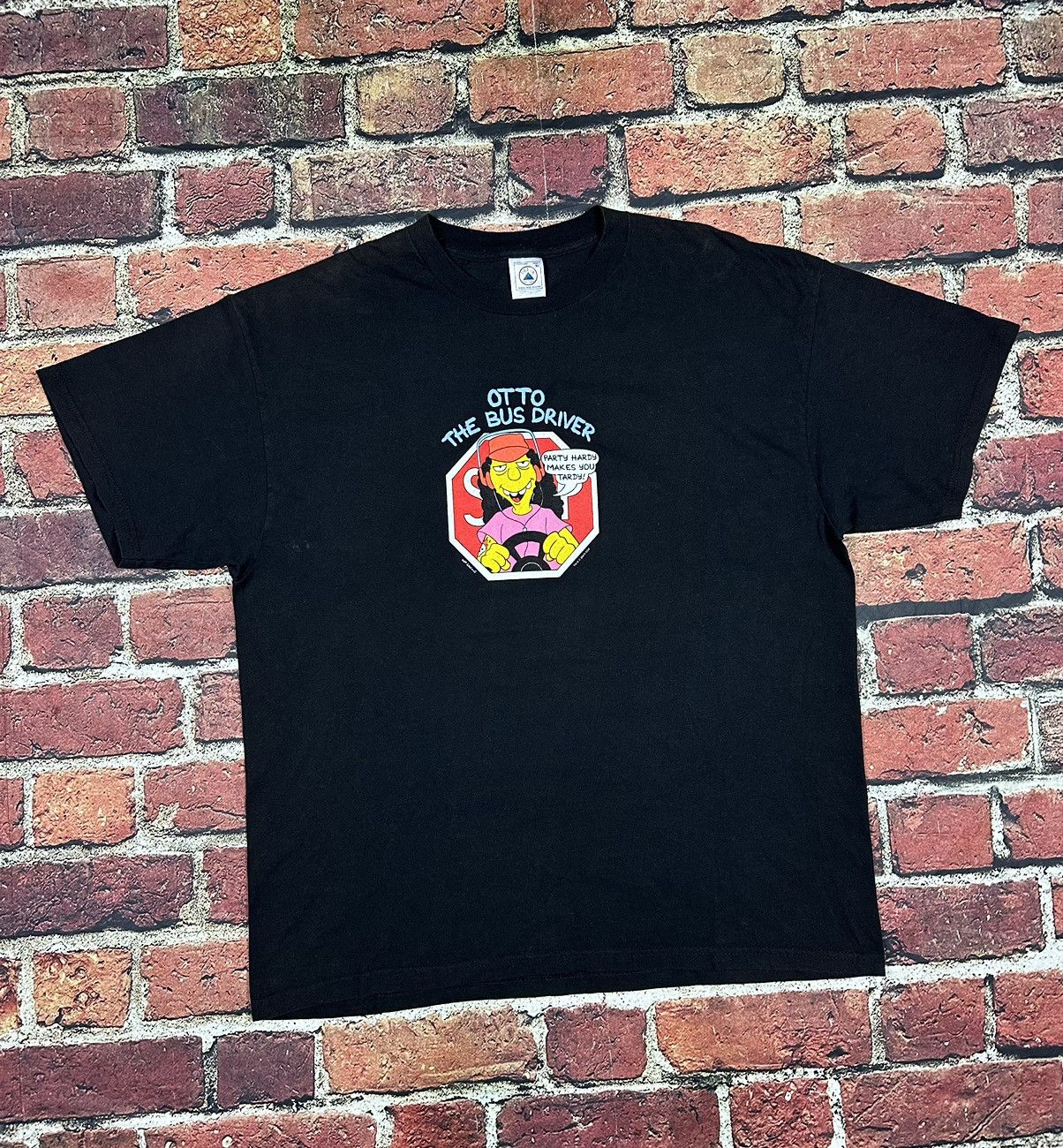 Vintage Vintage Otto Bus Driver The Simpsons FOX TV Promo T Shirt | Grailed