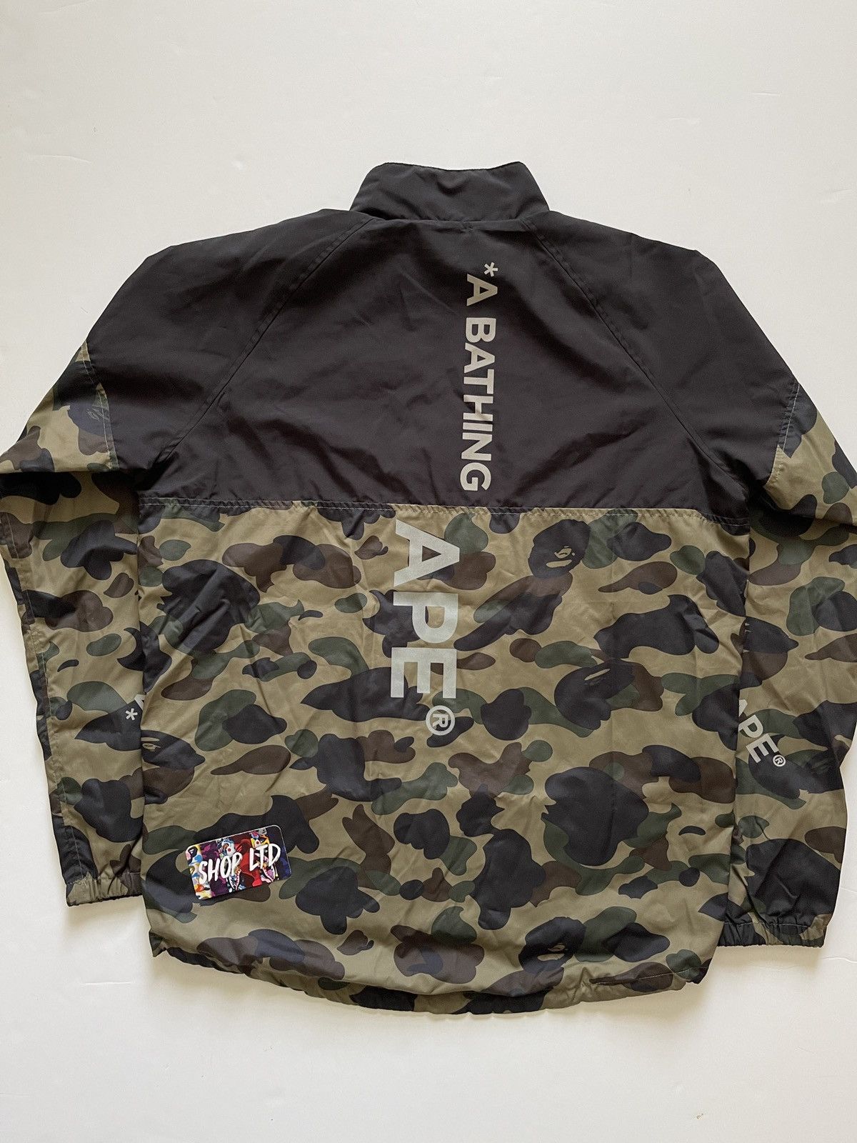 Bape A Bathing Ape Green Camo Light Windbreaker Jacket | Grailed