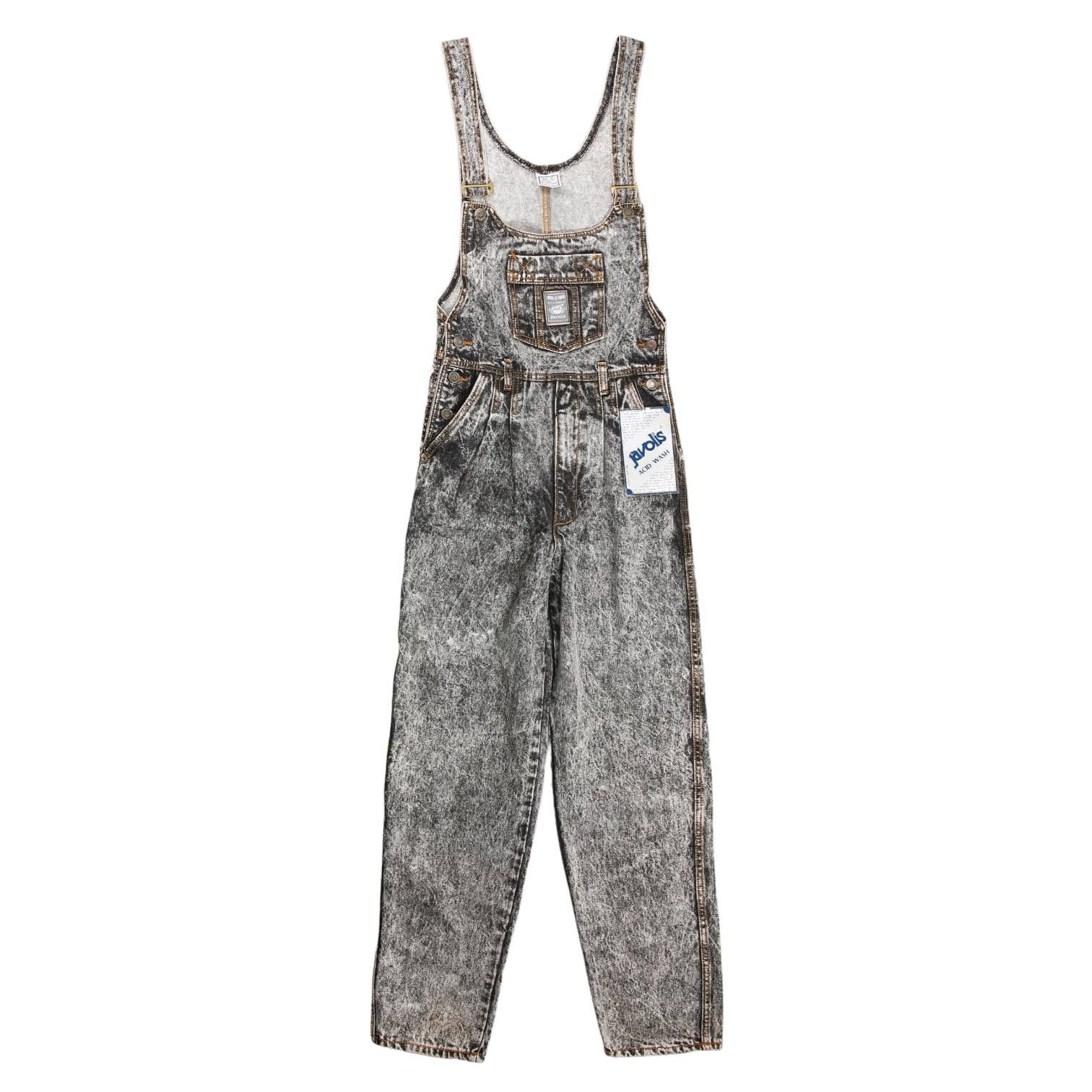Vintage Vintage 90’s Black Acid Wash Overalls | Grailed