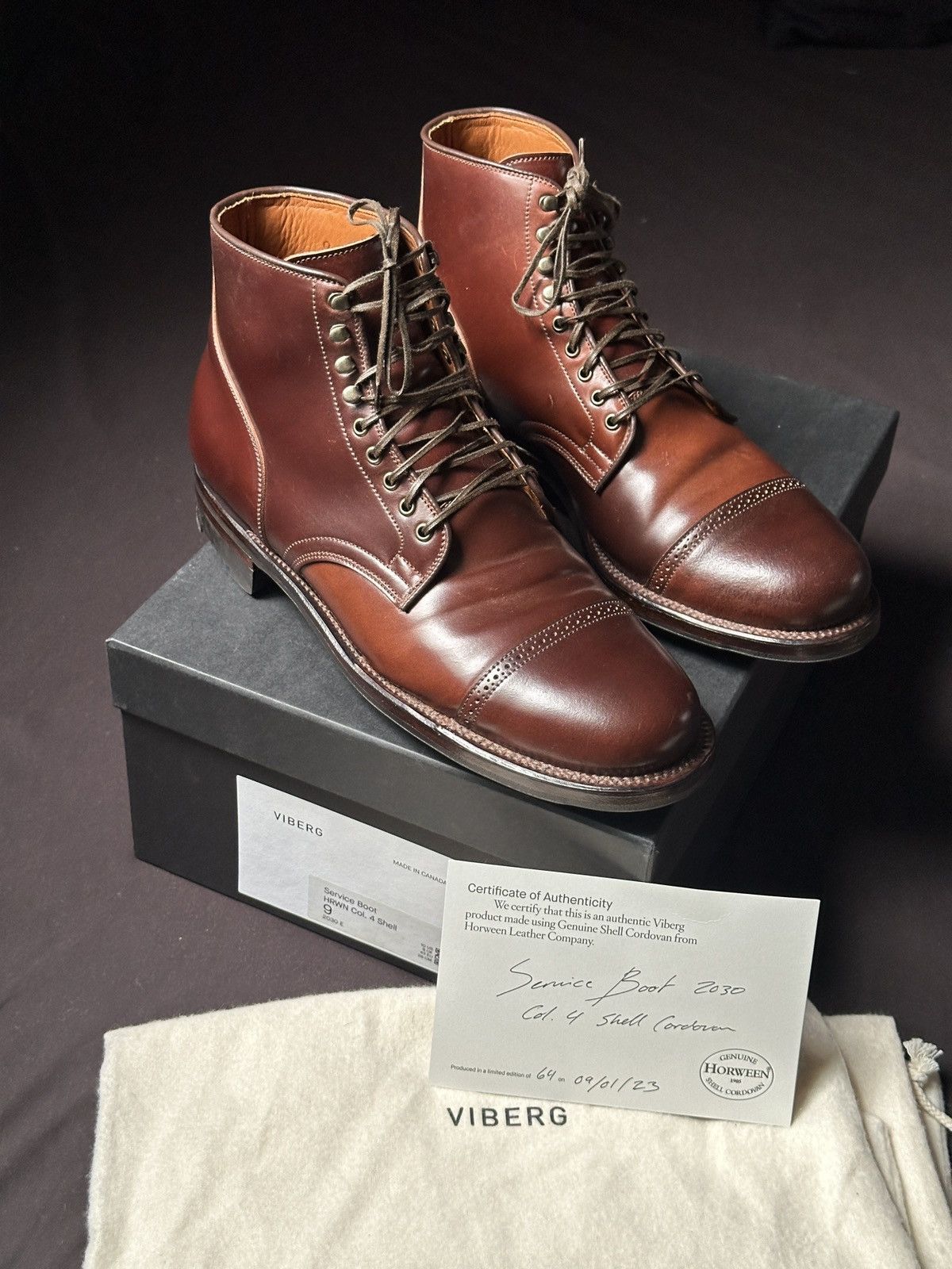 Viberg Viberg Color 4 Shell Cordovan BCT Service Boot 2030 | Grailed